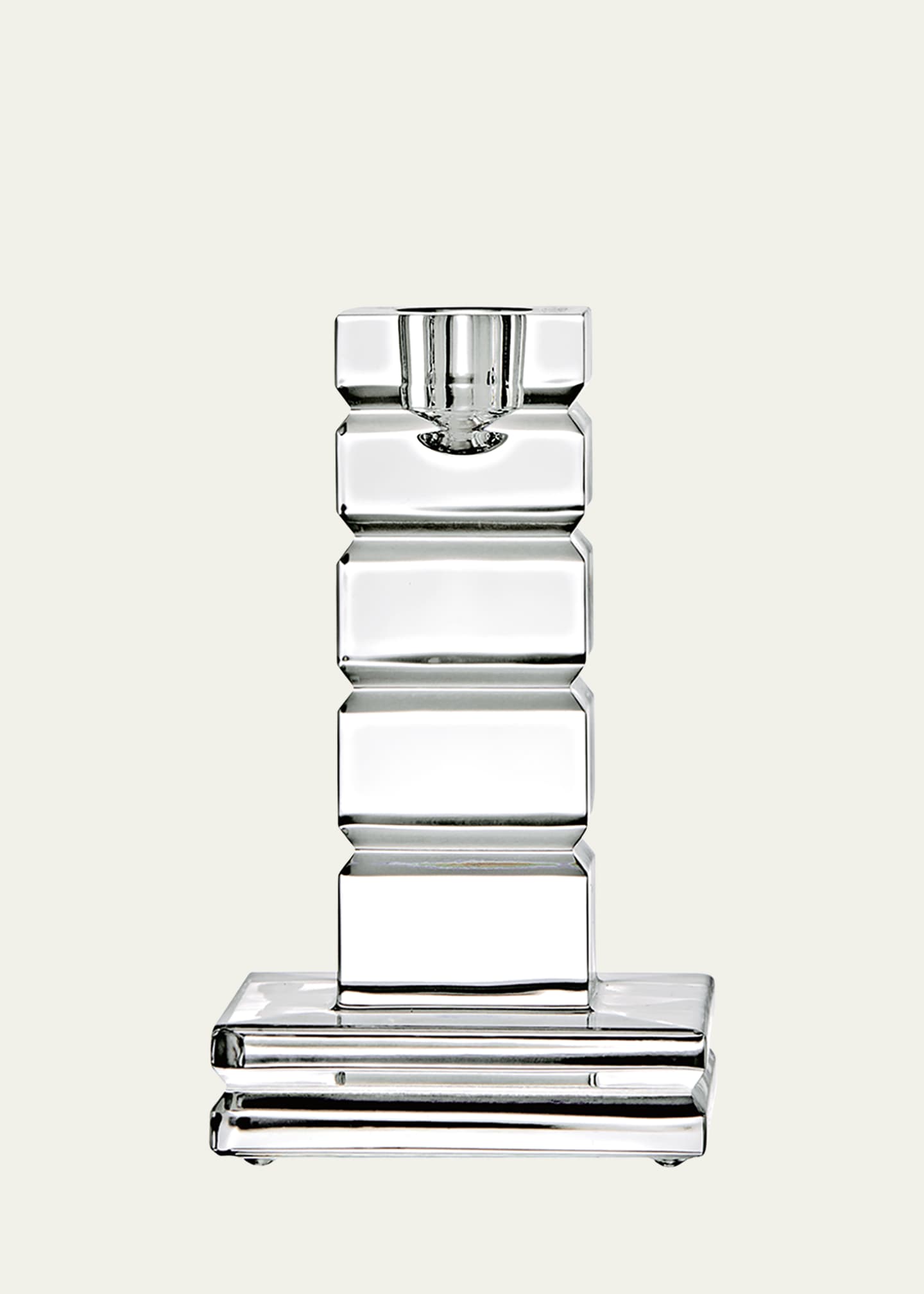 Saint Louis Crystal Adiante Small Square Candlestick - Bergdorf Goodman