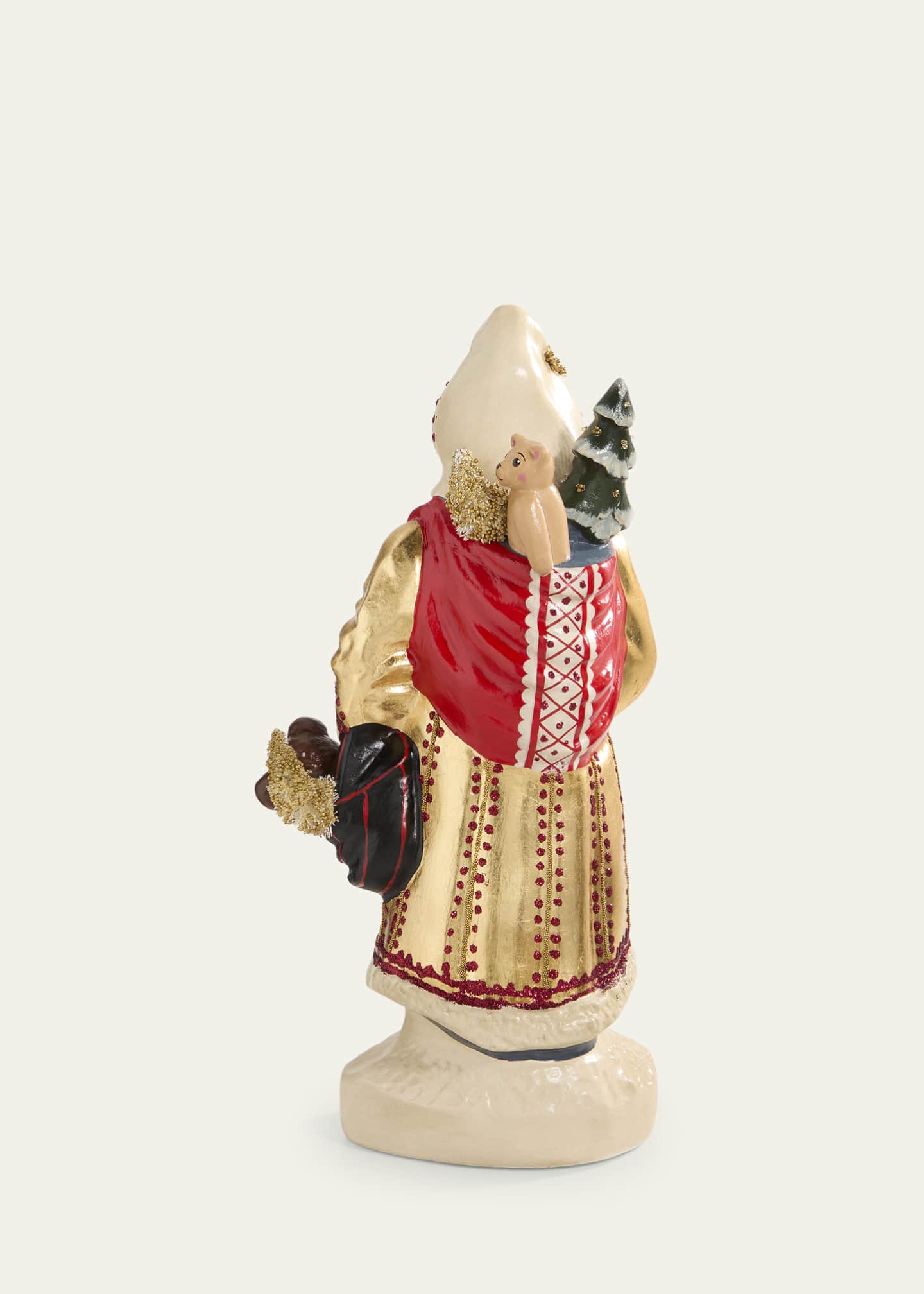 Vaillancourt Folk Art Big Golden European Father Christmas - Bergdorf ...