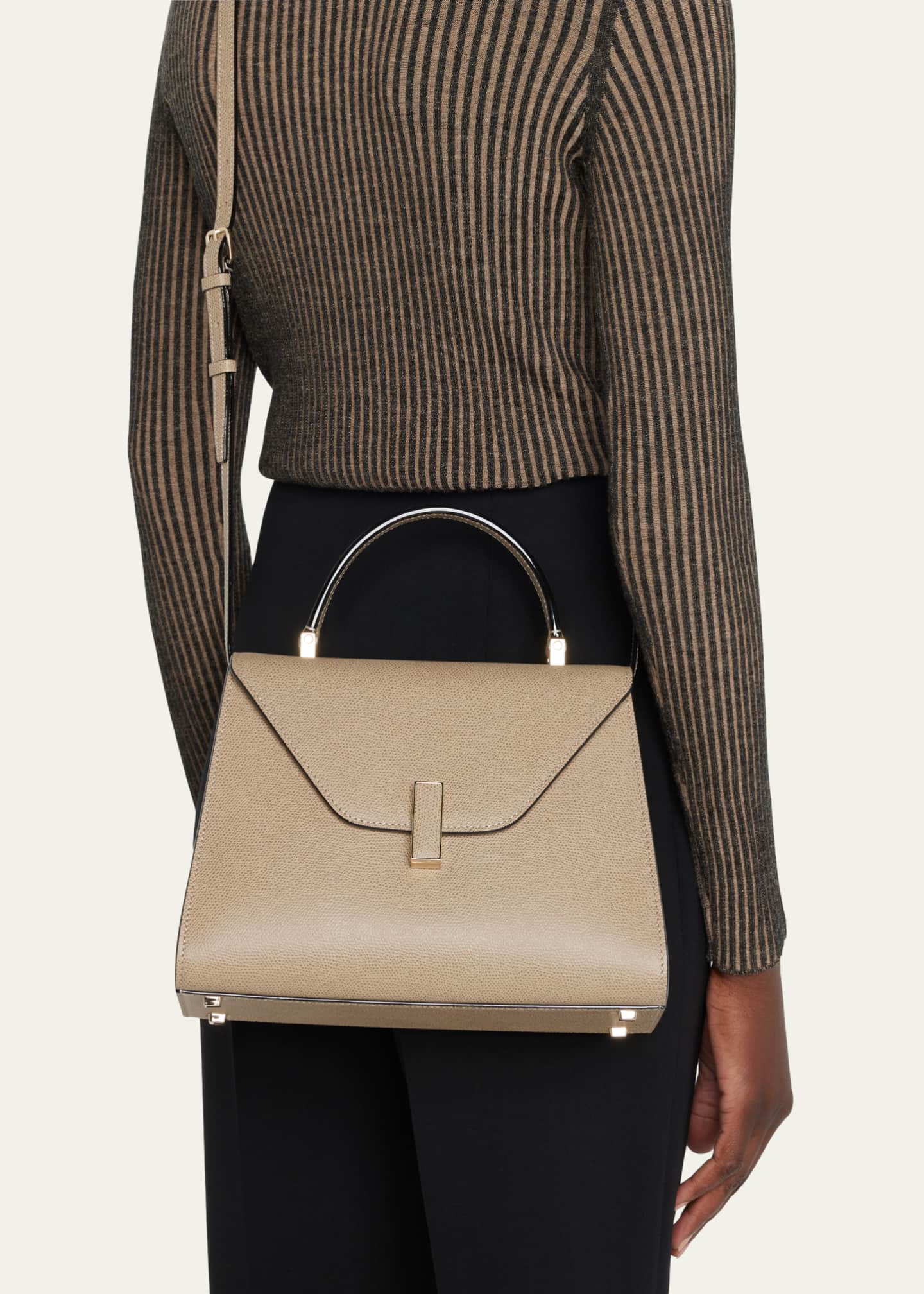Valextra Iside Medium Leather Top-Handle Bag - Bergdorf Goodman