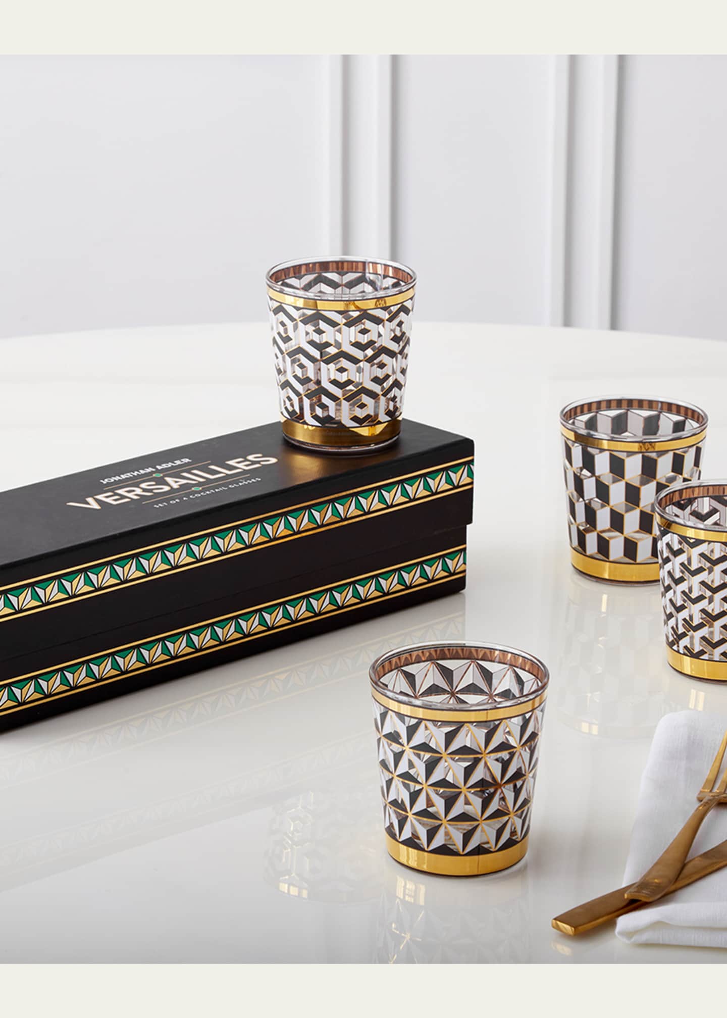 Jonathan Adler Boxed Versailles Glassware Set - Bergdorf Goodman