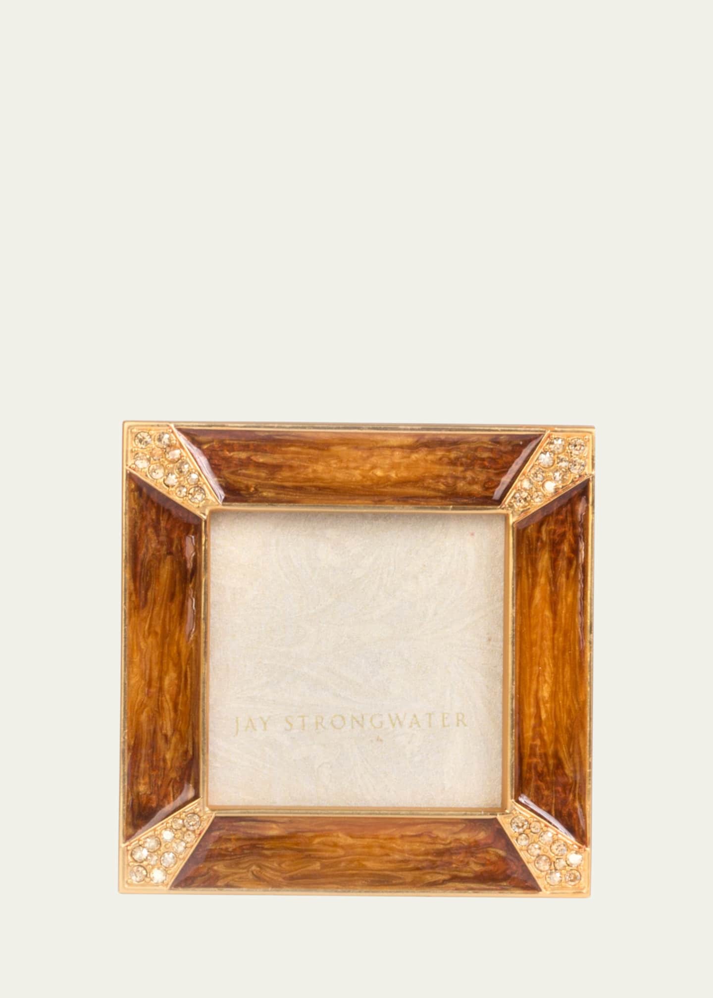 Jay Strongwater Pave Corner Frame, 2" - Bergdorf Goodman