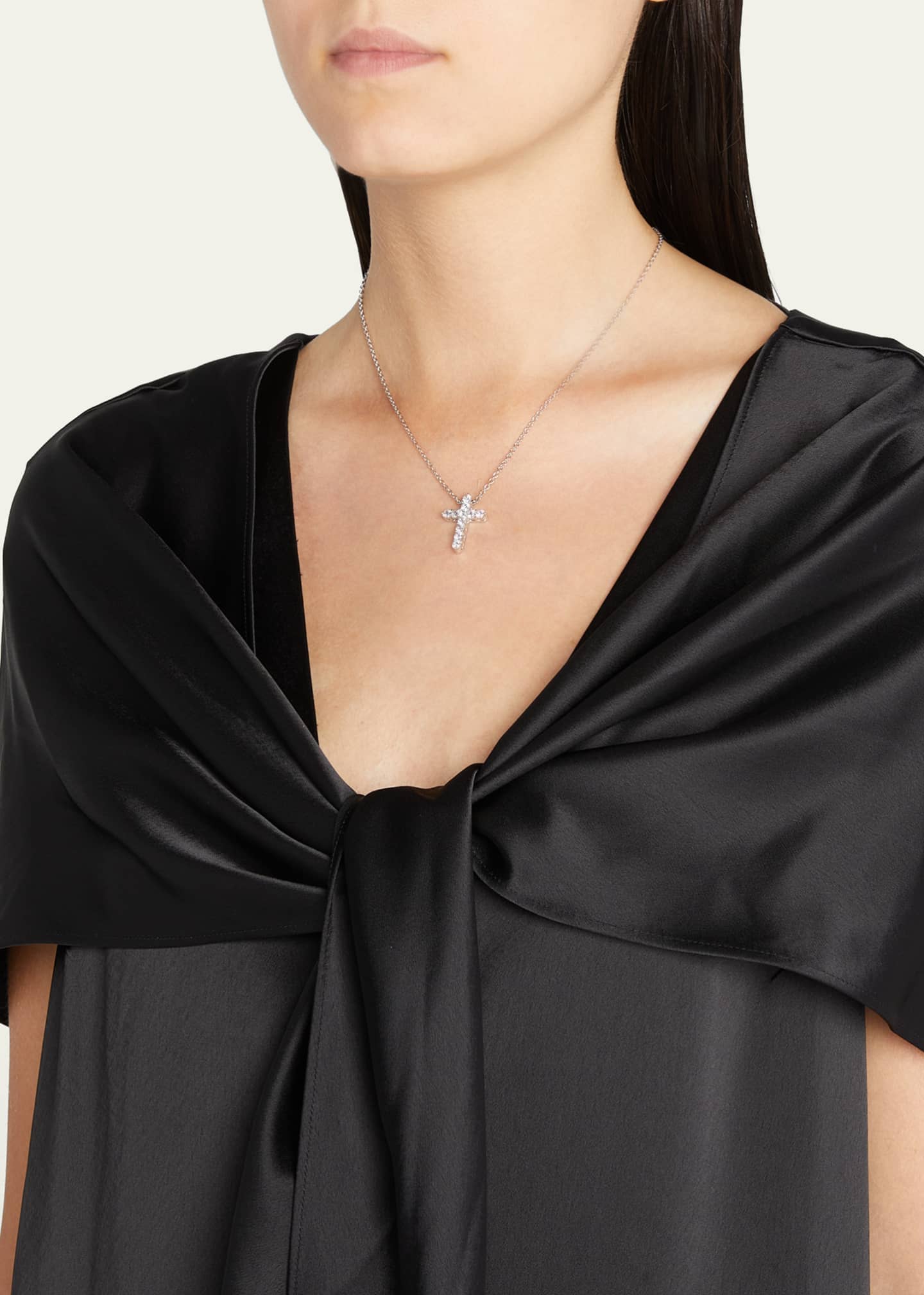 Fantasia by DeSerio CZ Cross Pendant Necklace - Bergdorf Goodman