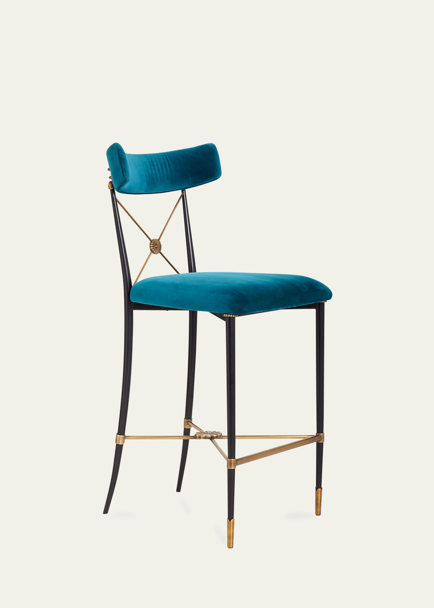 Jonathan Adler Rider Counter Stool, Blue - Bergdorf Goodman