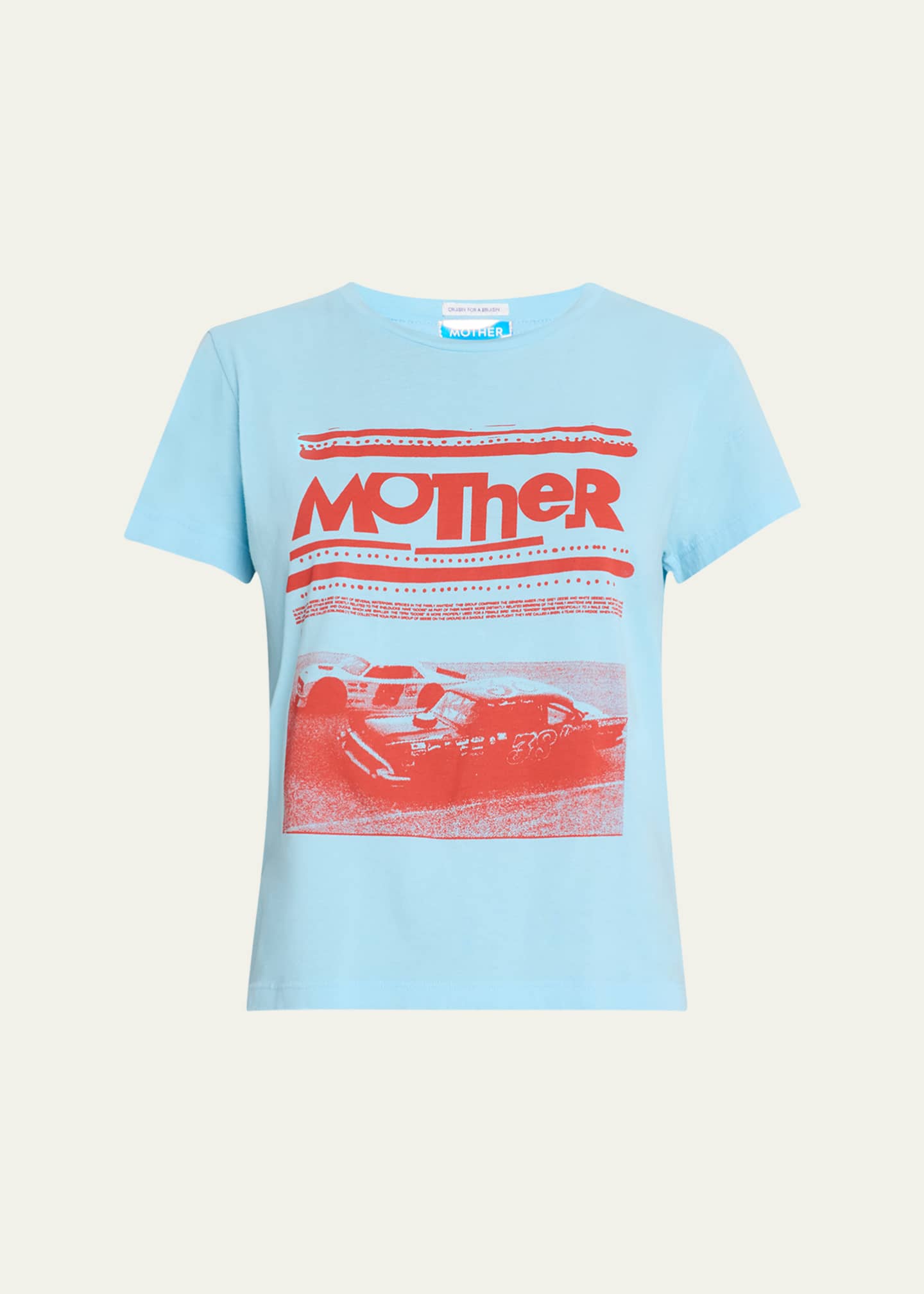 MOTHER Goodie Goodie Short-Sleeve Boxy Cotton Tee - Bergdorf Goodman