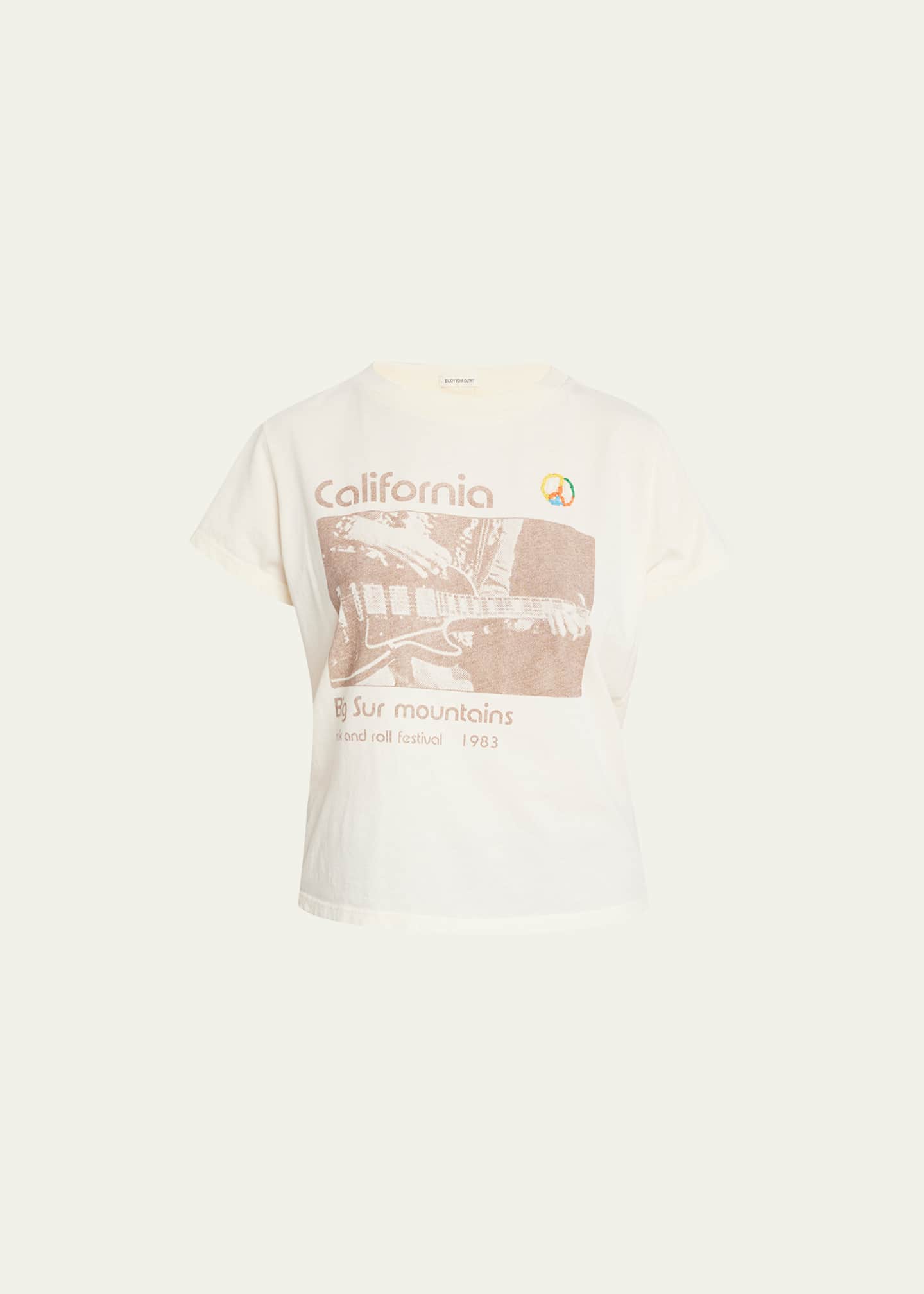 MOTHER Goodie Goodie Short-Sleeve Boxy Cotton Tee - Bergdorf Goodman