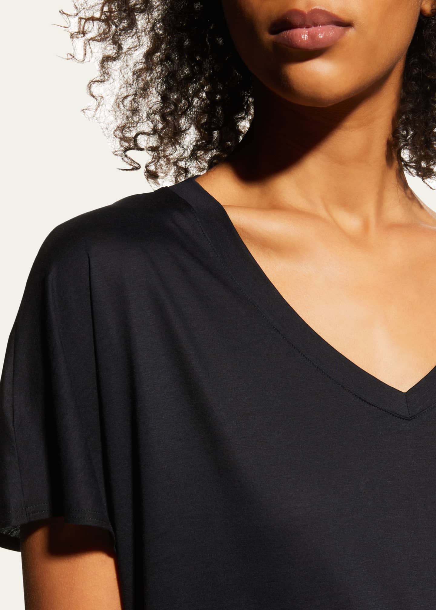Hanro Laura Short-Sleeve Sleepshirt - Bergdorf Goodman