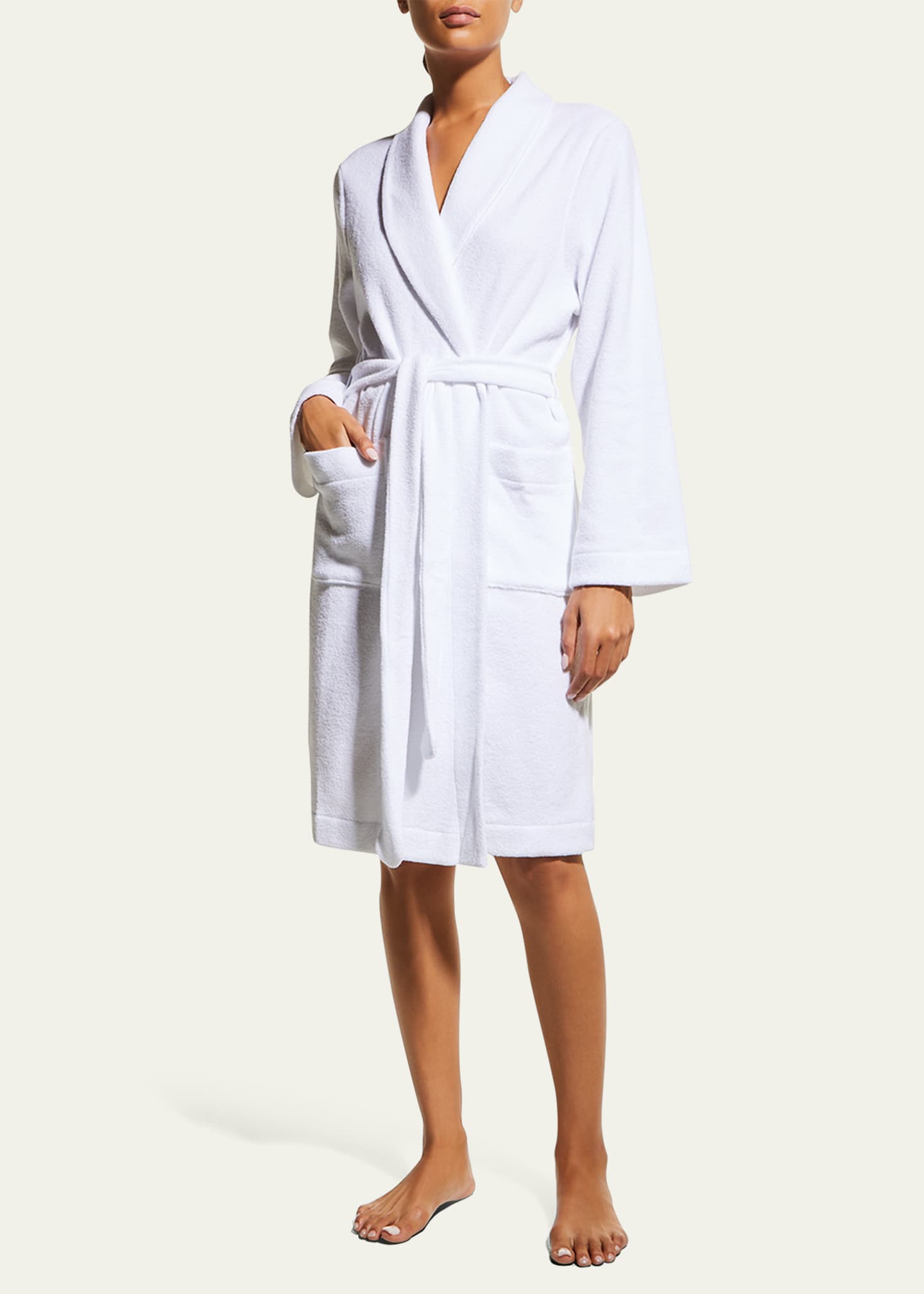 Hanro Plush Short Robe - Bergdorf Goodman