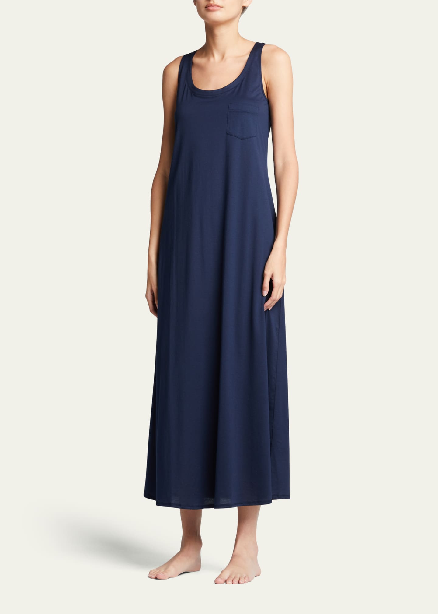 Hanro Cotton Deluxe Long Tank Gown - Bergdorf Goodman