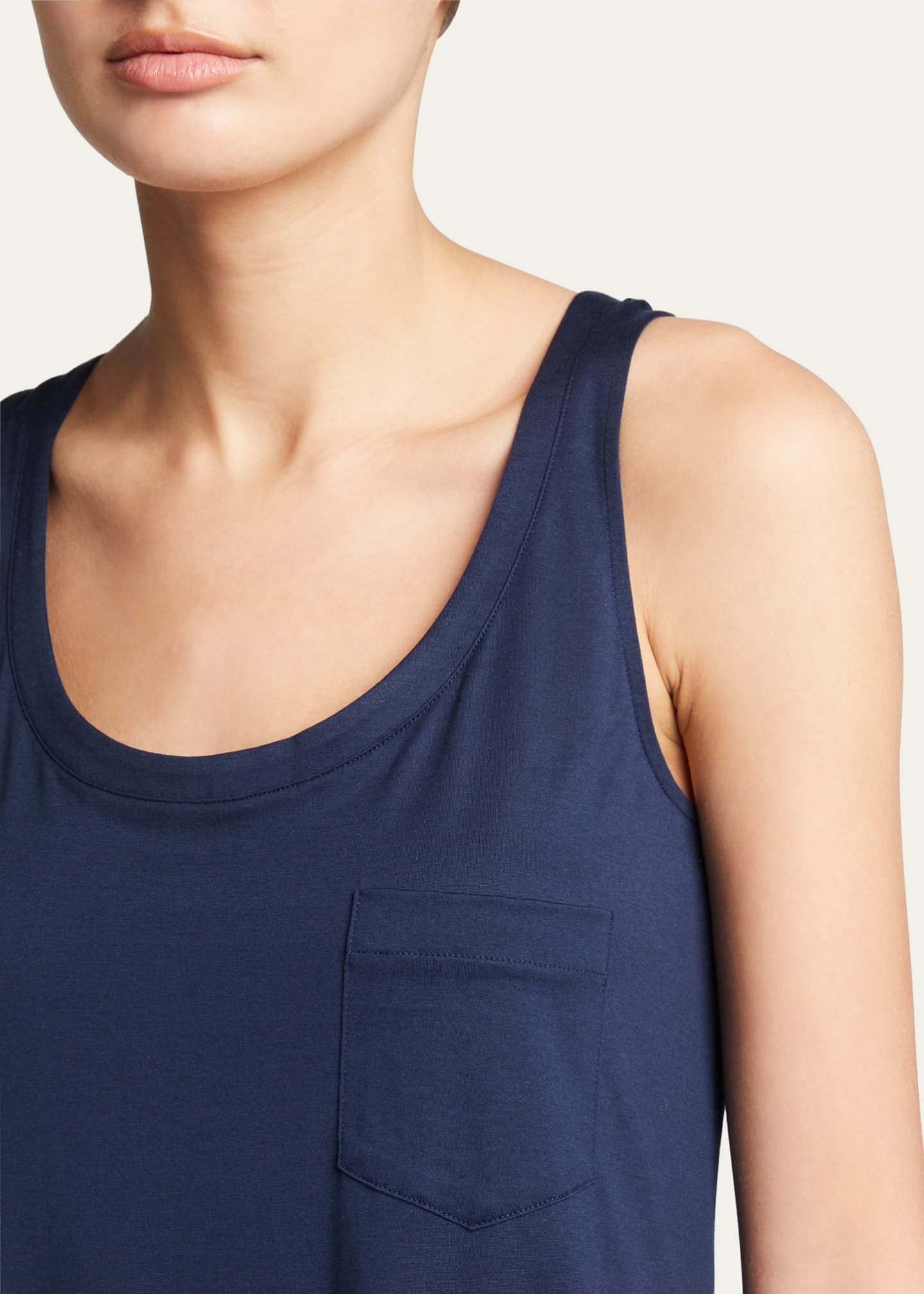 Hanro Cotton Deluxe Long Tank Gown - Bergdorf Goodman