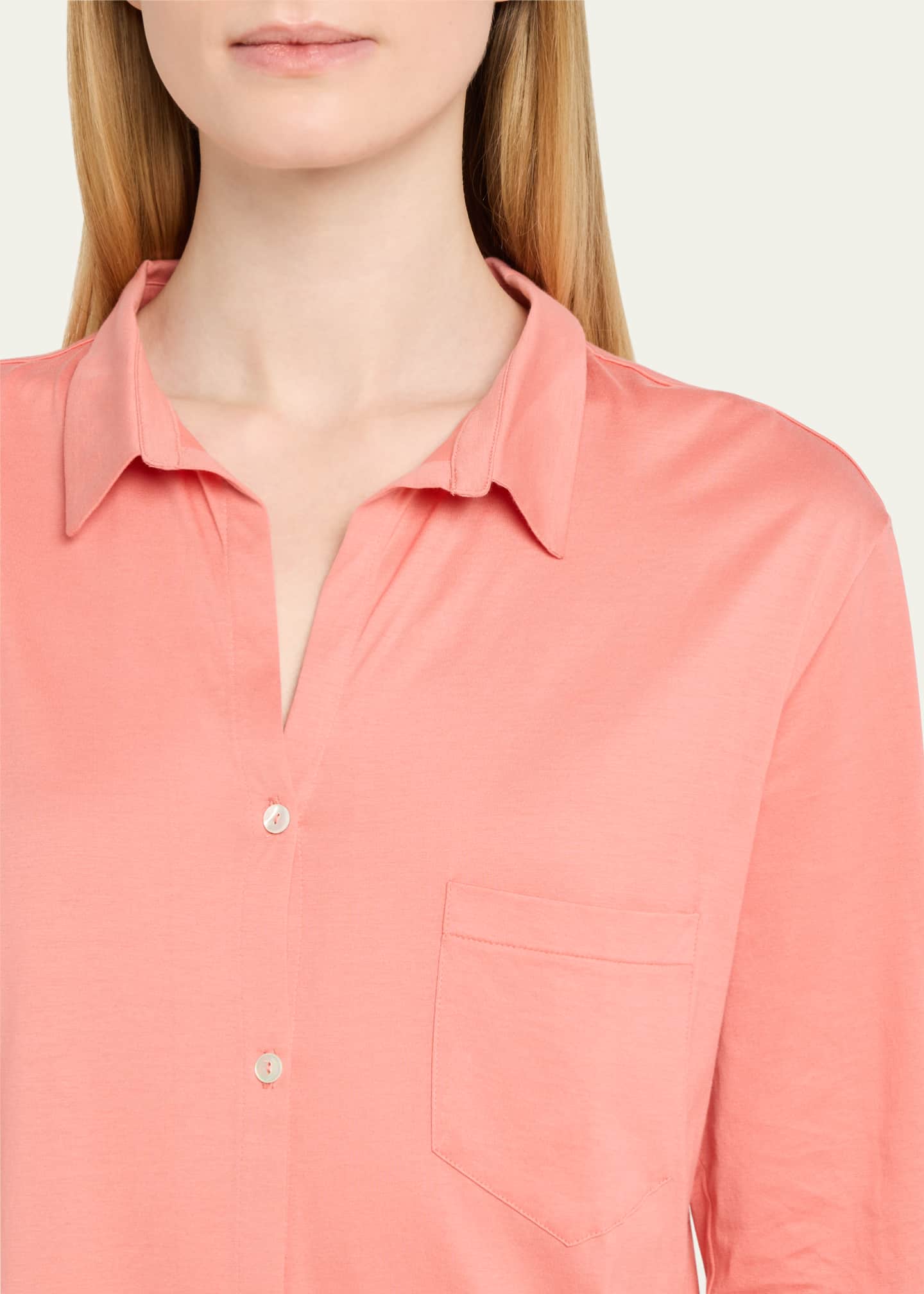 Hanro Cotton Deluxe Boyfriend Sleepshirt - Bergdorf Goodman