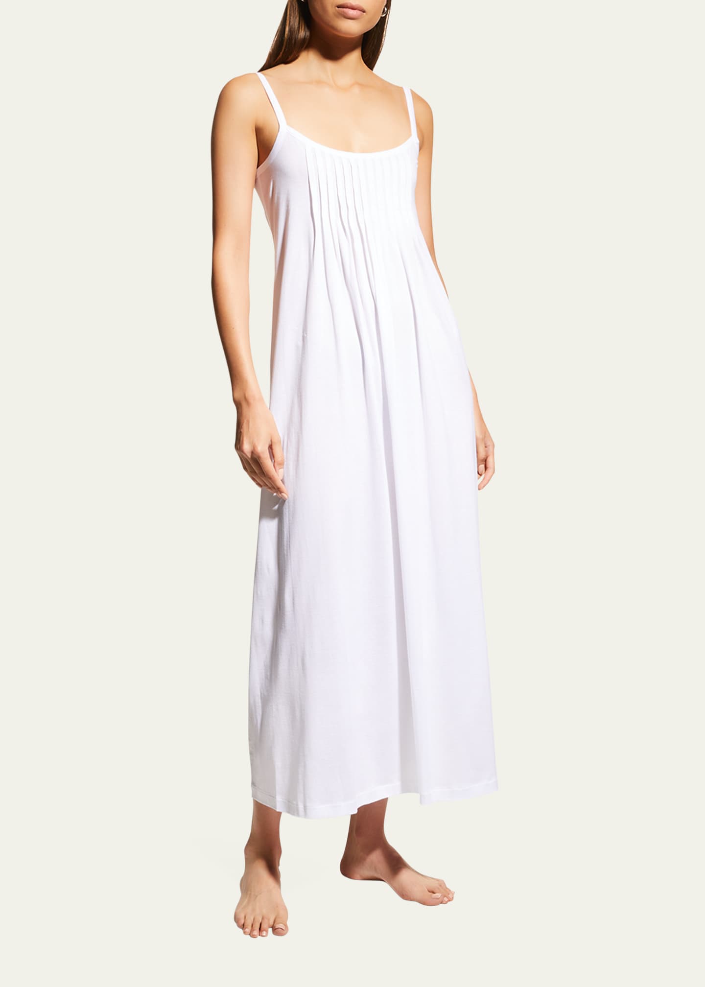 Hanro Juliet Pleated Gown - Bergdorf Goodman