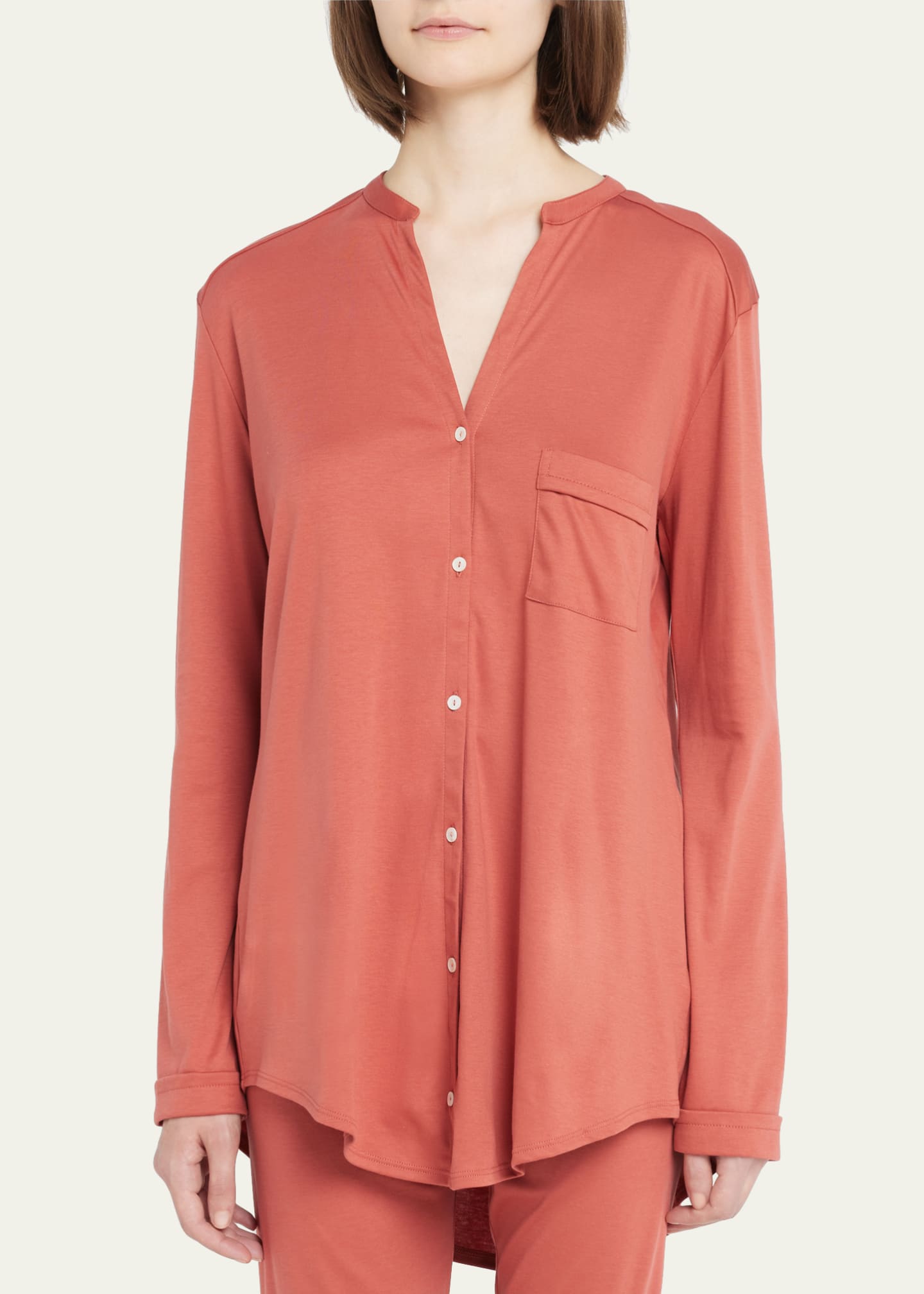 Hanro Pure Essence Two-Piece Pajama Set - Bergdorf Goodman