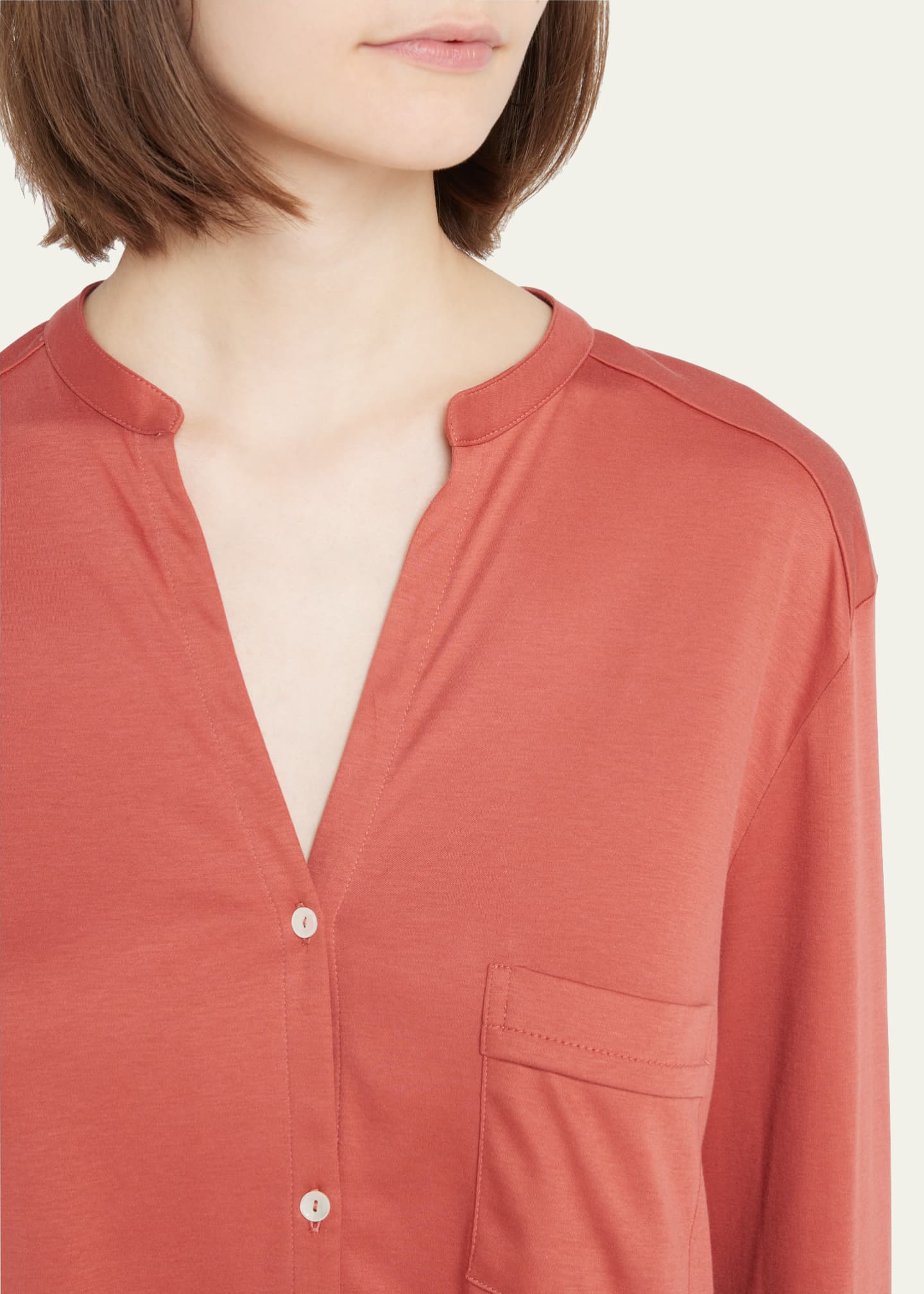 Hanro Pure Essence Two-Piece Pajama Set - Bergdorf Goodman