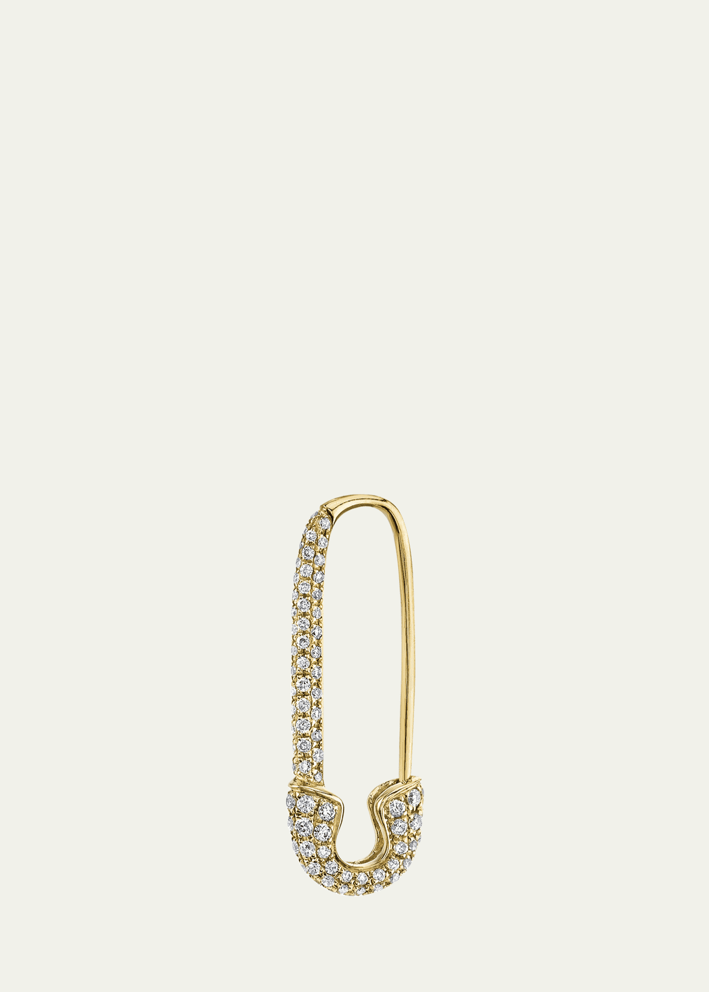 Anita Ko 18k Yellow Gold Diamond Safety Pin Earring, Single, Left ...