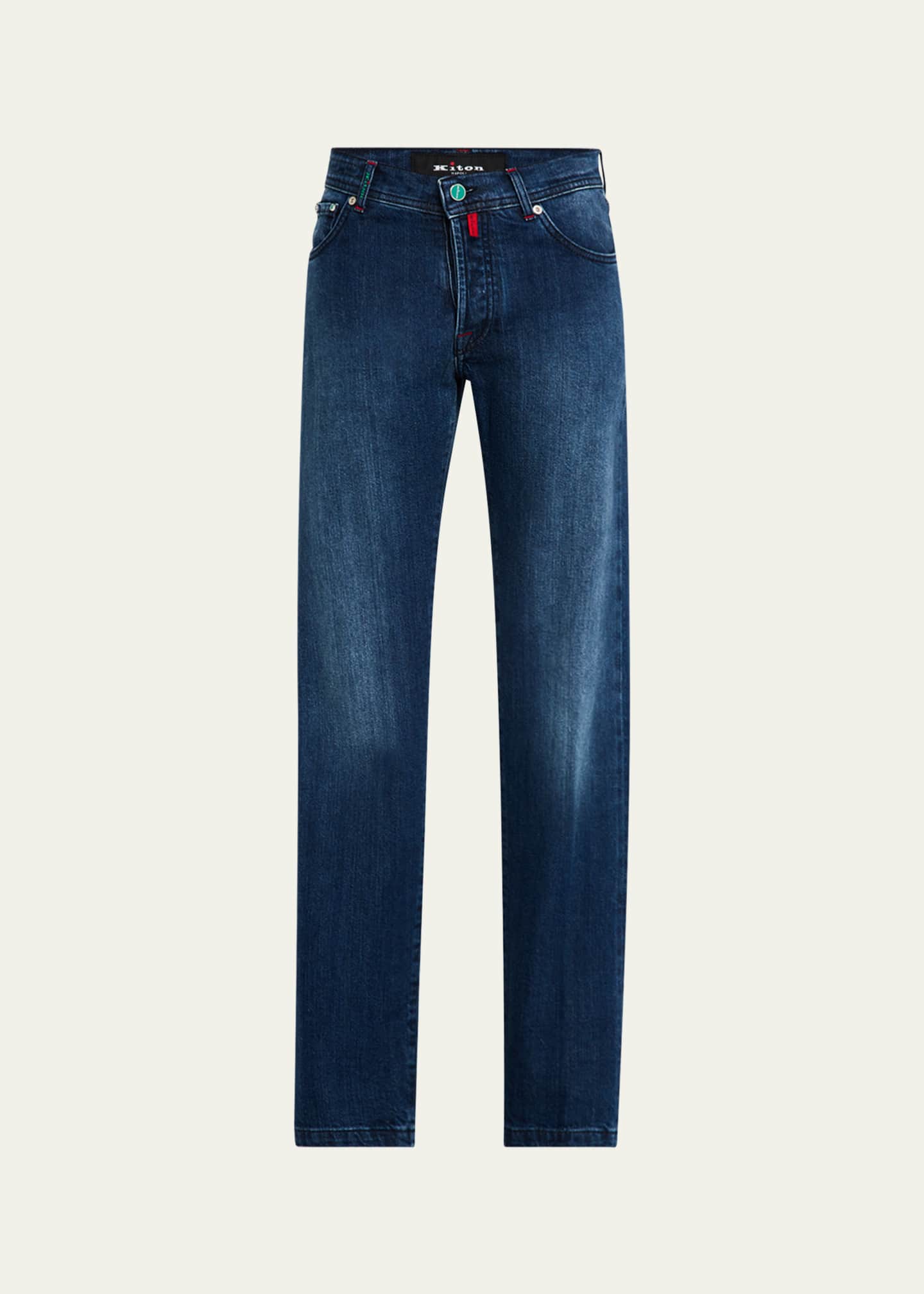 Kiton Men's Dark-Wash Denim Jeans - Bergdorf Goodman