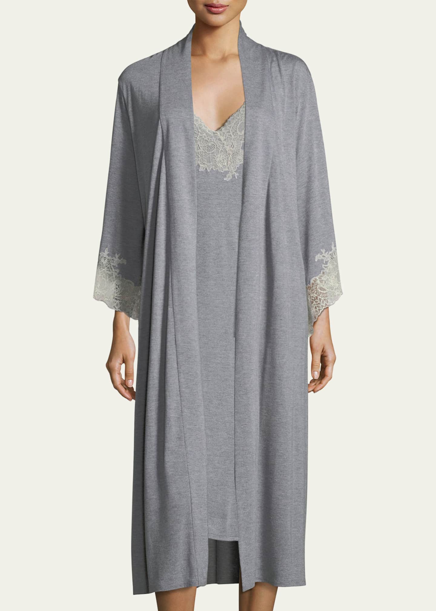 Natori Luxe Shangri-La Knit Robe - Bergdorf Goodman