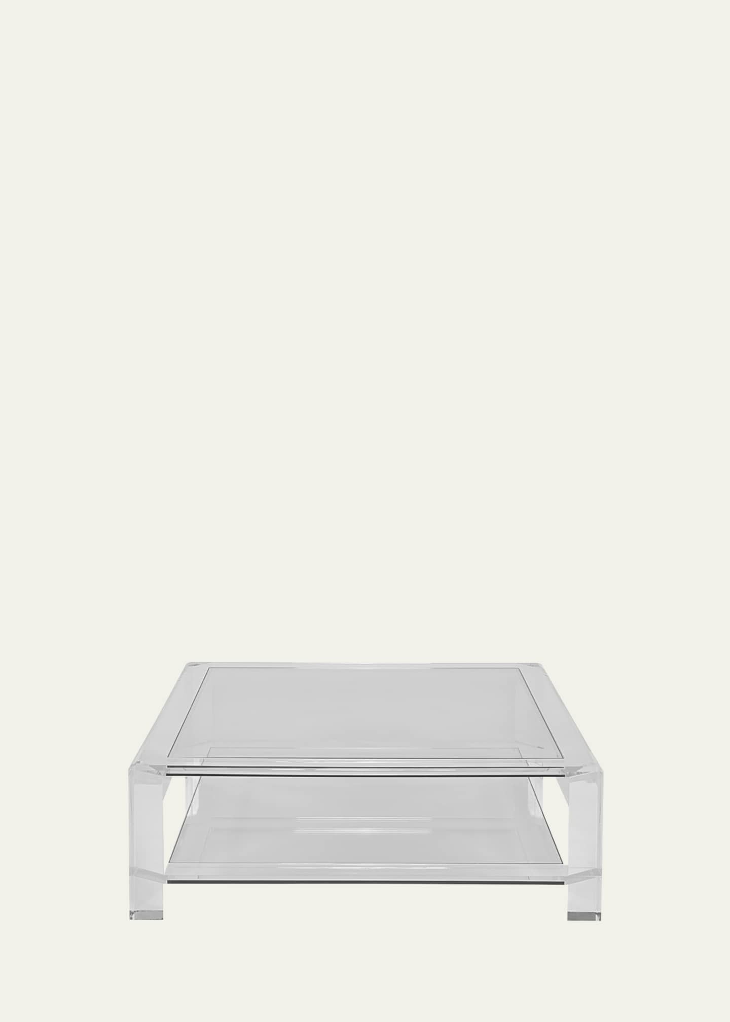 Interlude Home Surrey Acrylic Square Cocktail Table - Bergdorf Goodman