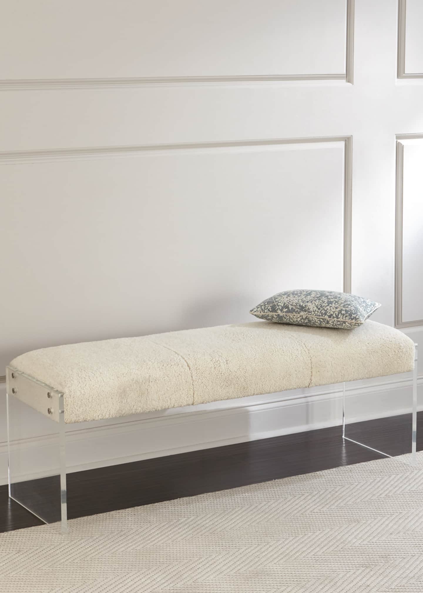 Interlude Home Wallis Shearling Bench - Bergdorf Goodman