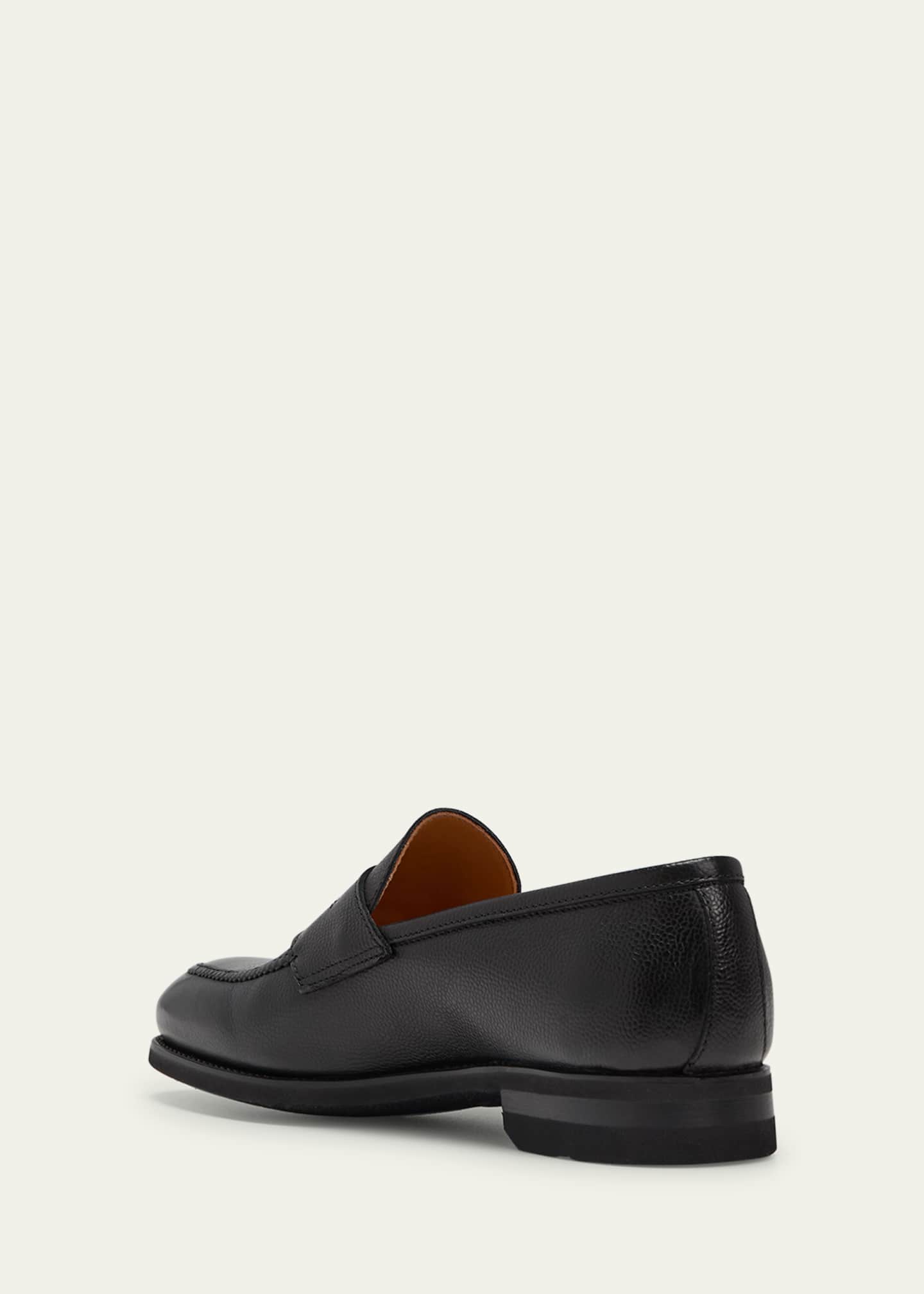 Bontoni Men's Principe Grain Loafer Pebble Rubber Sole - Bergdorf Goodman