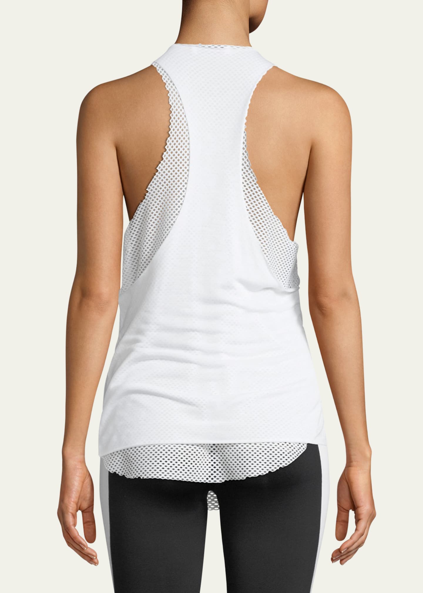 Koral Villa Open Mesh Racerback Tank Top - Bergdorf Goodman