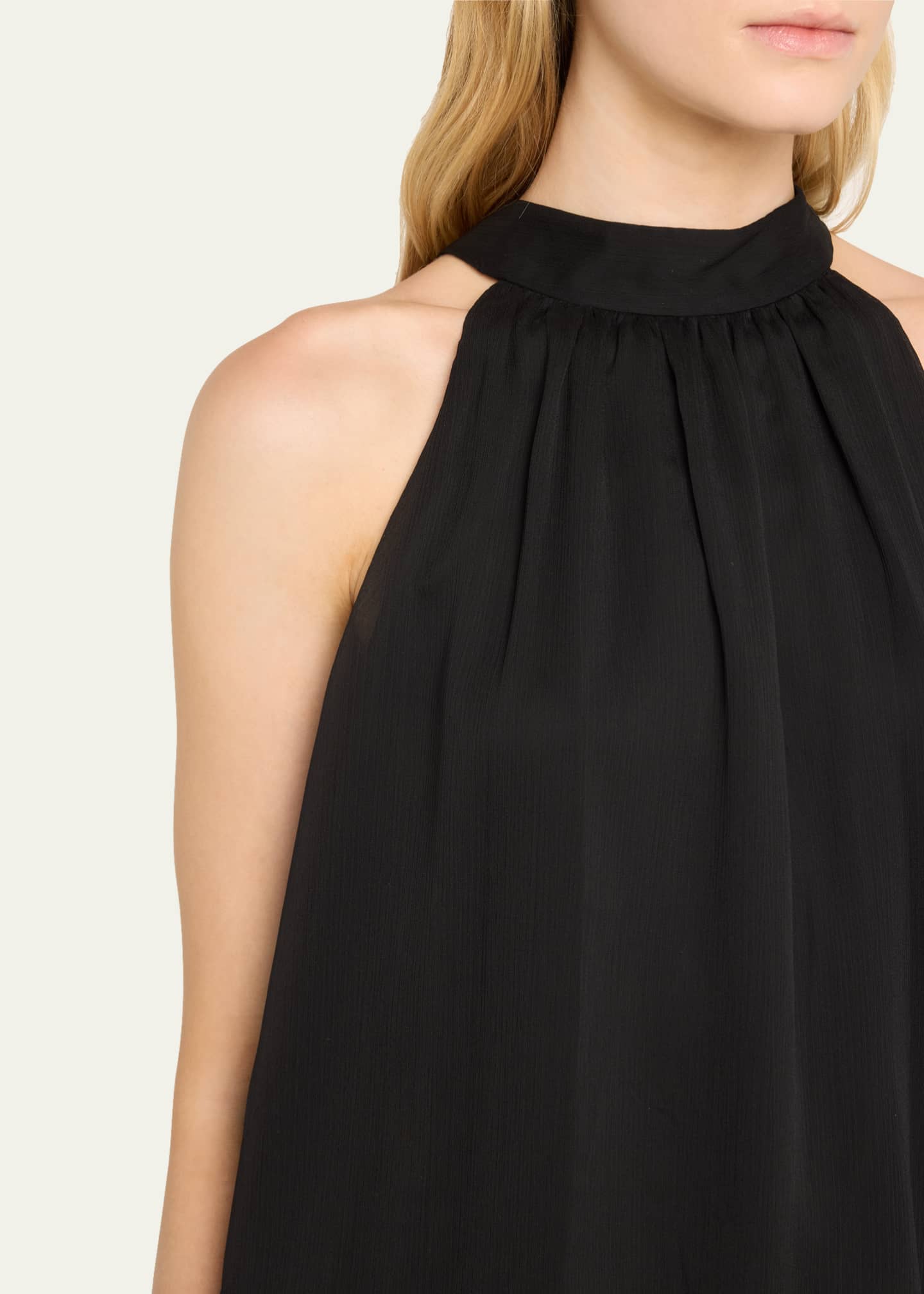 Alice + Olivia Maris Halter-Neck Gathered Top - Bergdorf Goodman