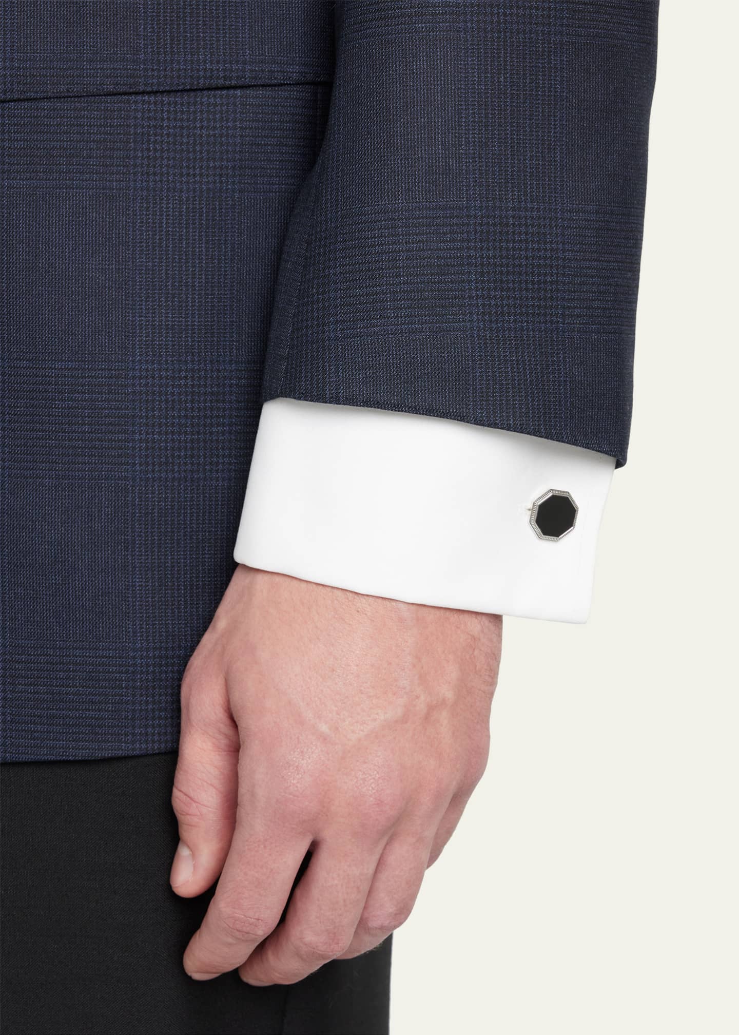 Jan Leslie Men's 925 Octagon Onyx Cufflinks - Bergdorf Goodman