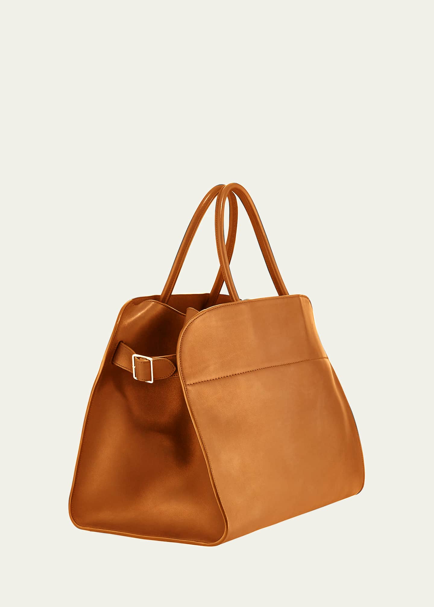 THE ROW Margaux 17 Bag in Saddle Leather - Bergdorf Goodman