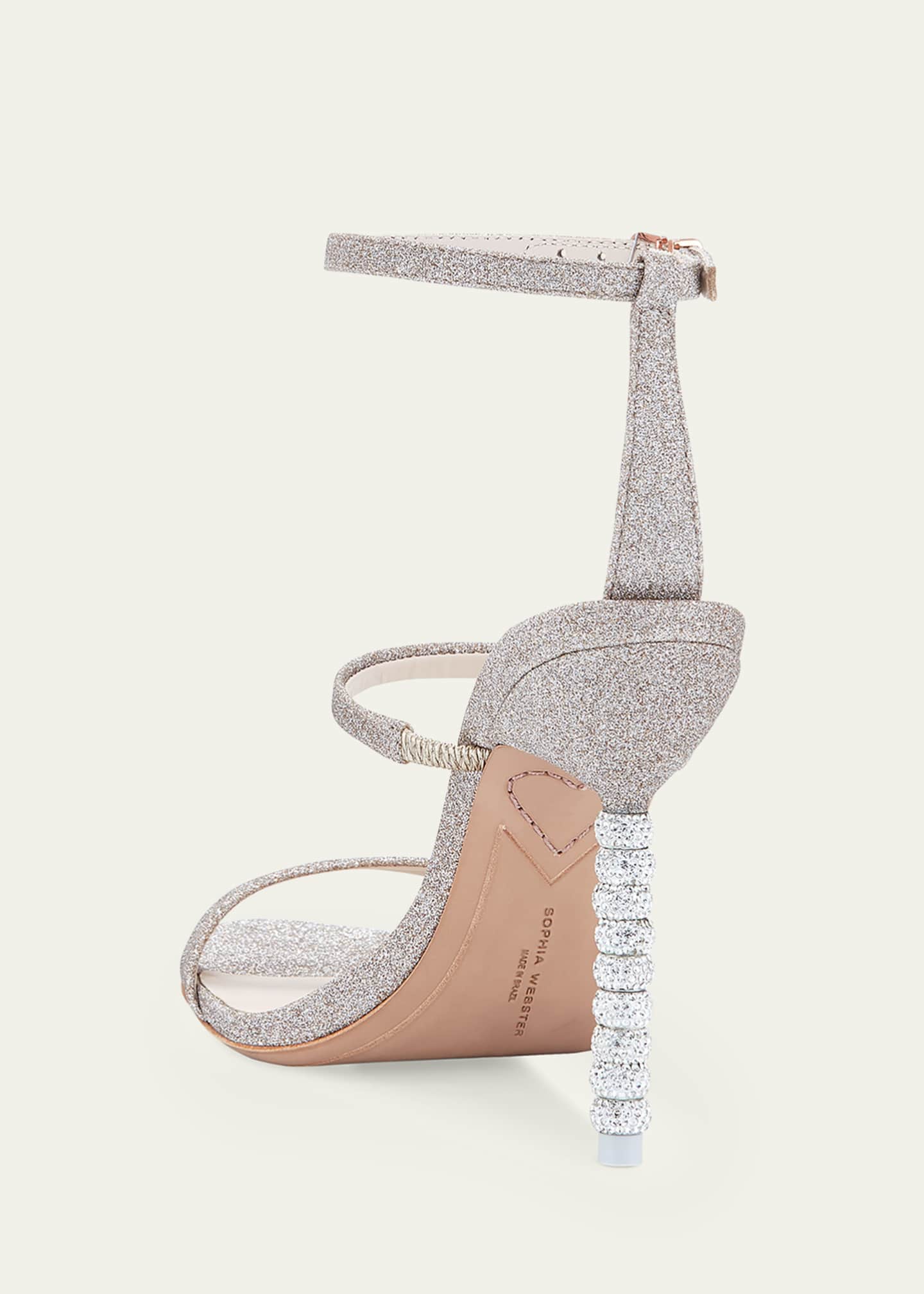 Sophia Webster Rosalind Glitter Sphere-Heel Sandals - Bergdorf Goodman