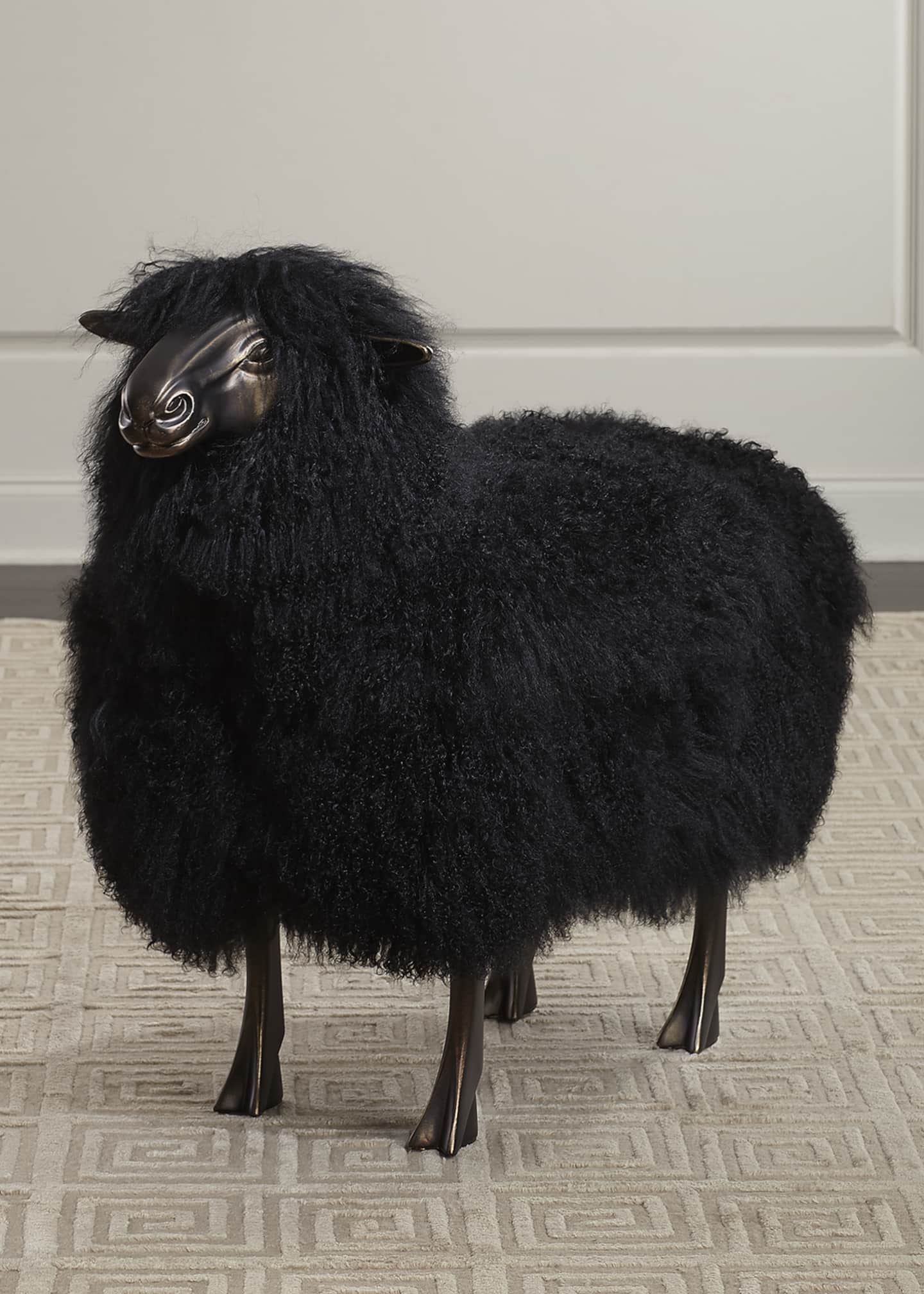 Interlude Home Maddox Sheepskin Bench - Bergdorf Goodman
