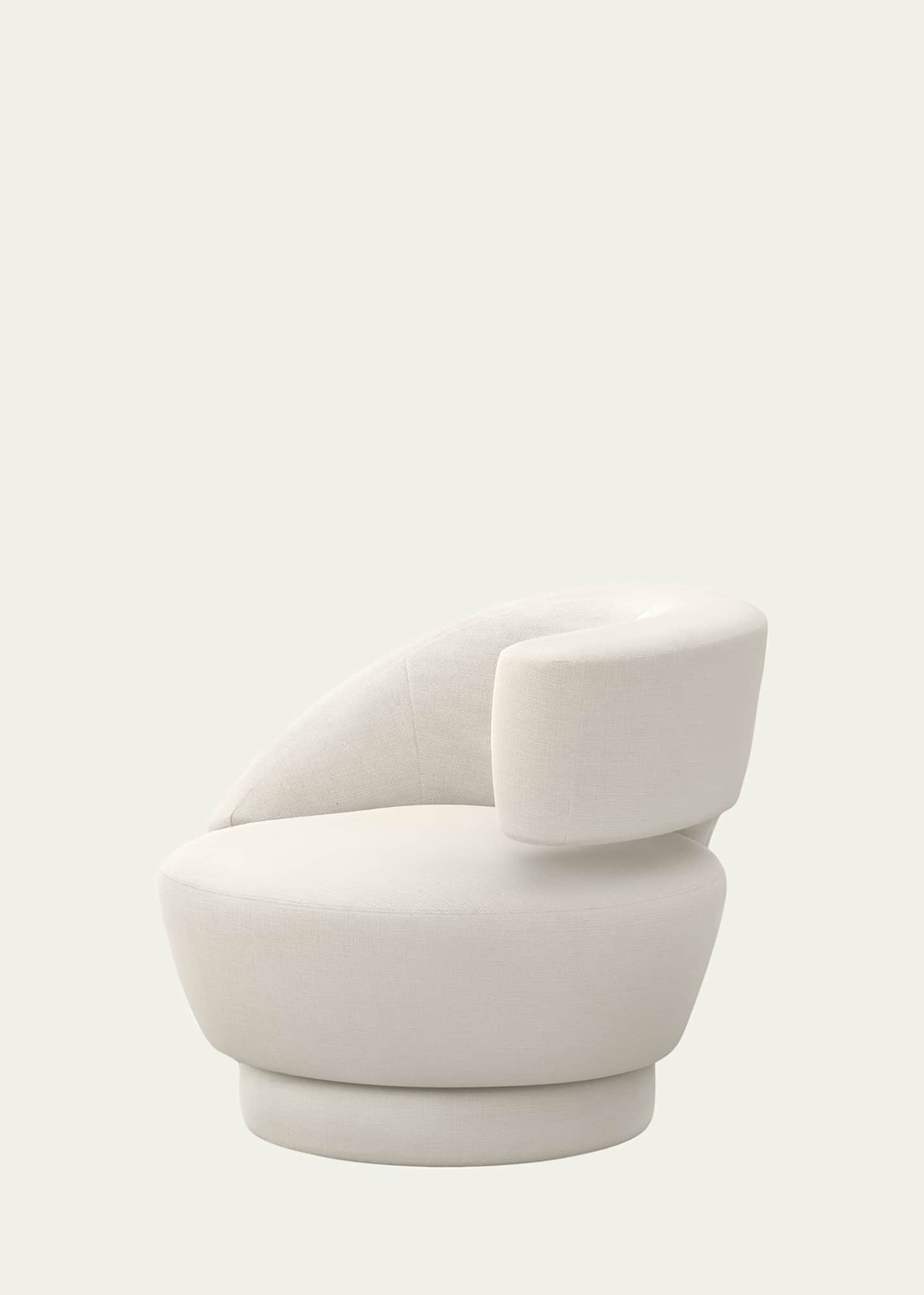 Interlude Home Arabella Right-Arm Swivel Chair - Bergdorf Goodman