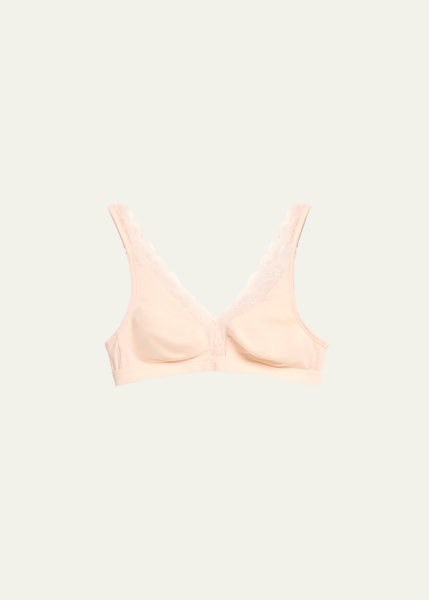 Hanro Cotton Lace Wire-Free Soft Cup Bra - Bergdorf Goodman