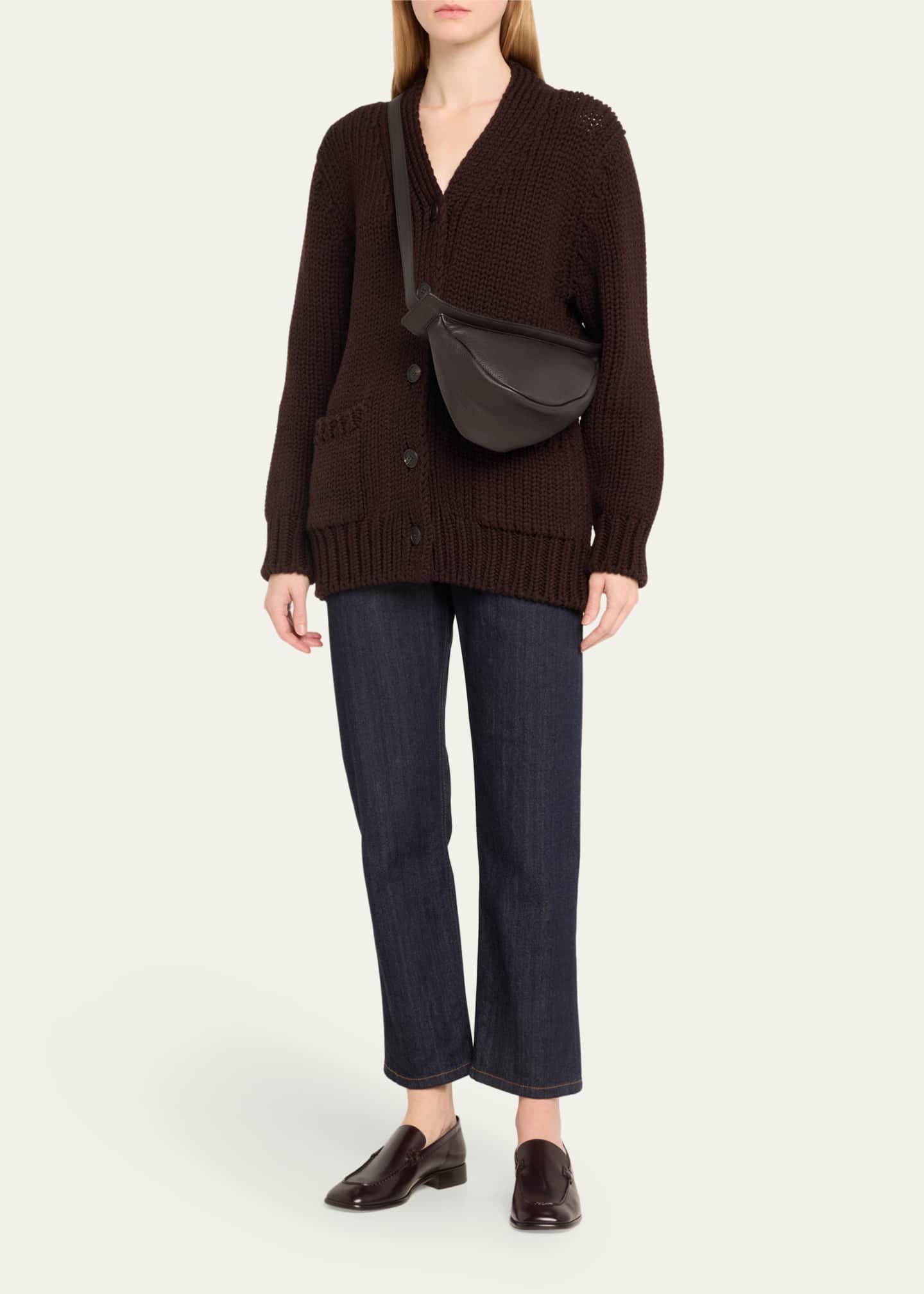 THE ROW Small Slouchy Banana Crossbody Bag - Bergdorf Goodman