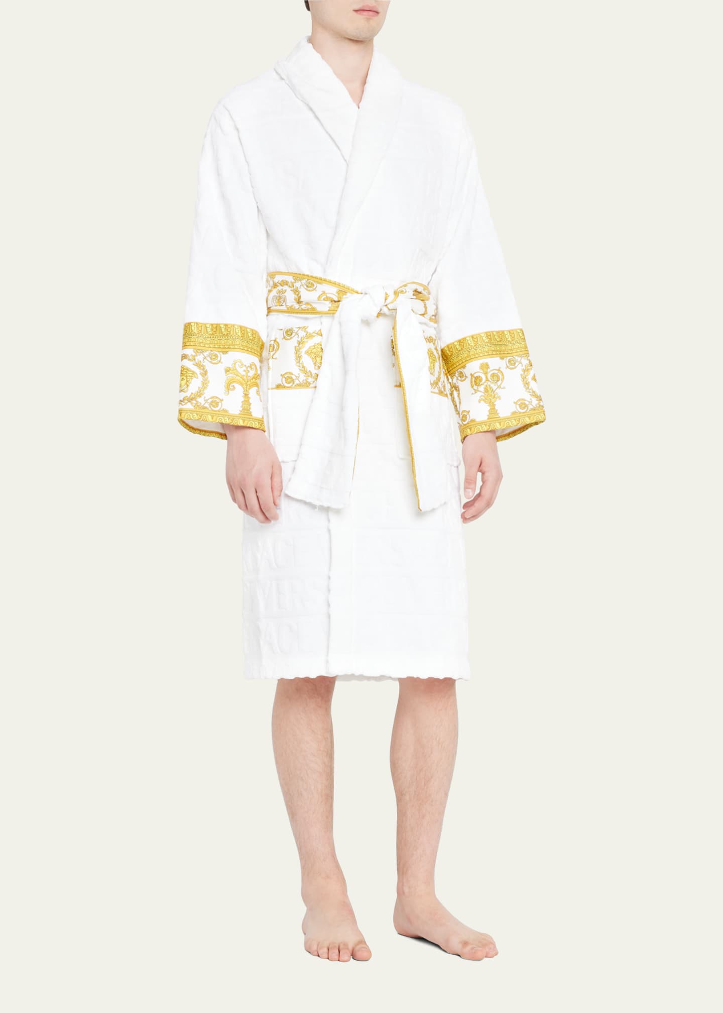 Versace Unisex Barocco Sleeve Robe - Bergdorf Goodman