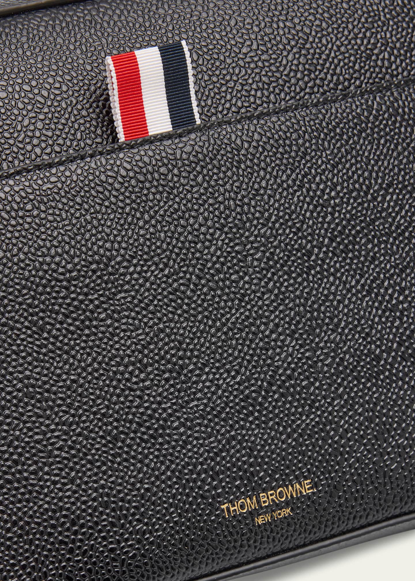 Thom Browne Men's Leather Toiletry Bag - Bergdorf Goodman