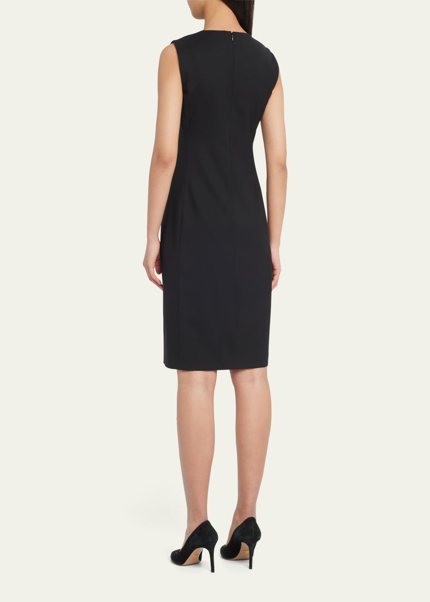 Theory Eano Sleeveless Traceable Wool Suiting Dress - Bergdorf Goodman