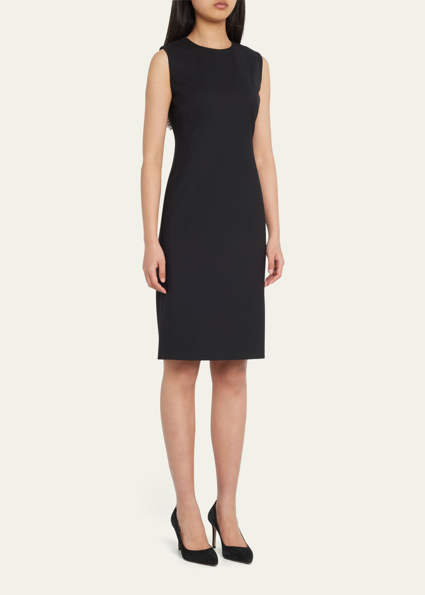 Theory Eano Sleeveless Traceable Wool Suiting Dress - Bergdorf Goodman