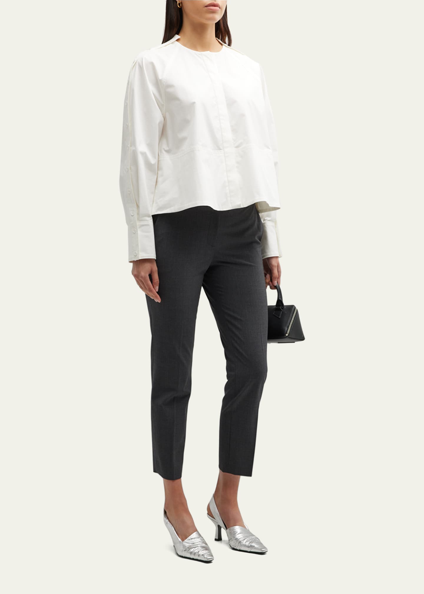 Theory Treeca Wool Pants - Bergdorf Goodman