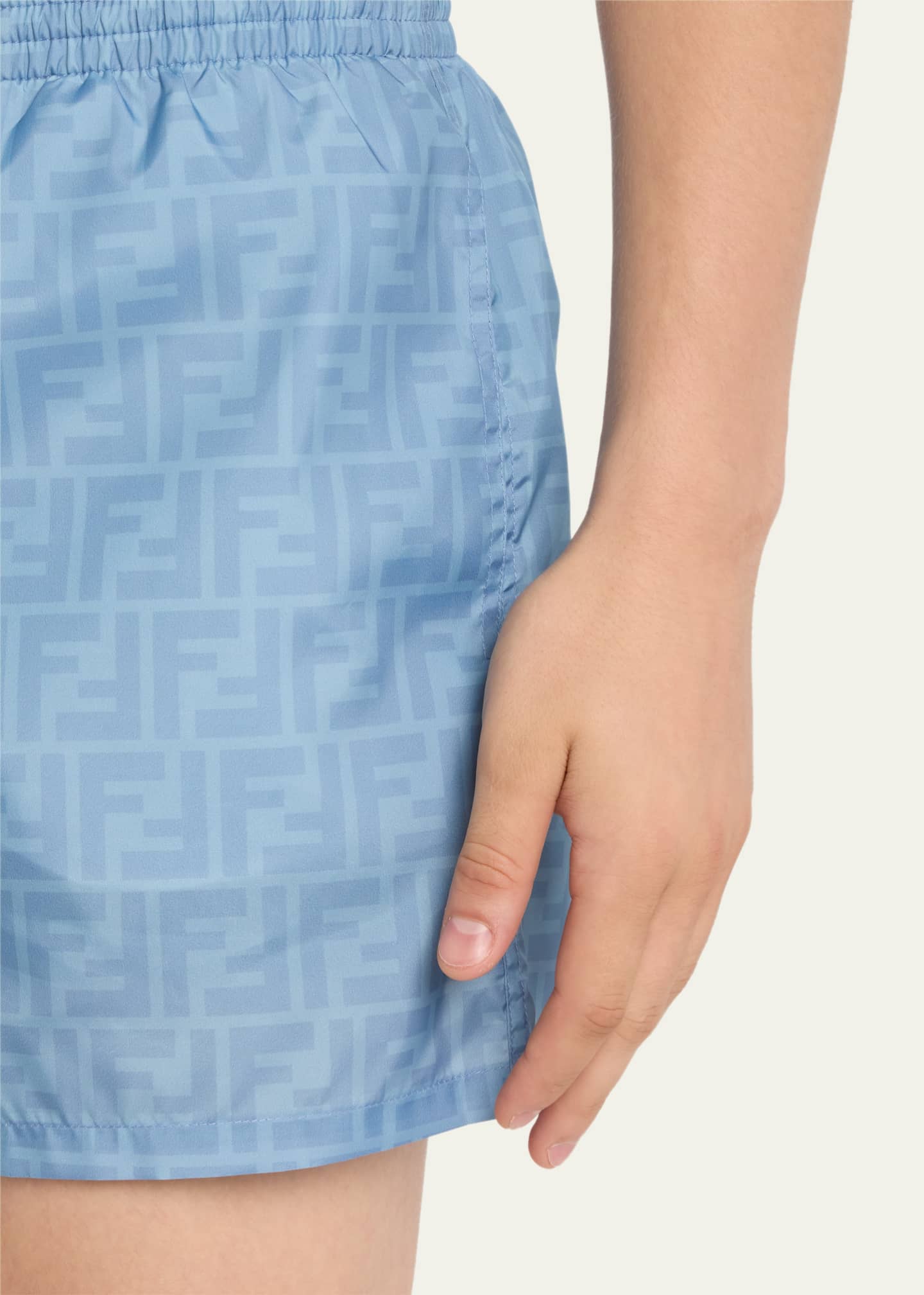 Fendi Men's Logo Allover Swim Trunks - Bergdorf Goodman