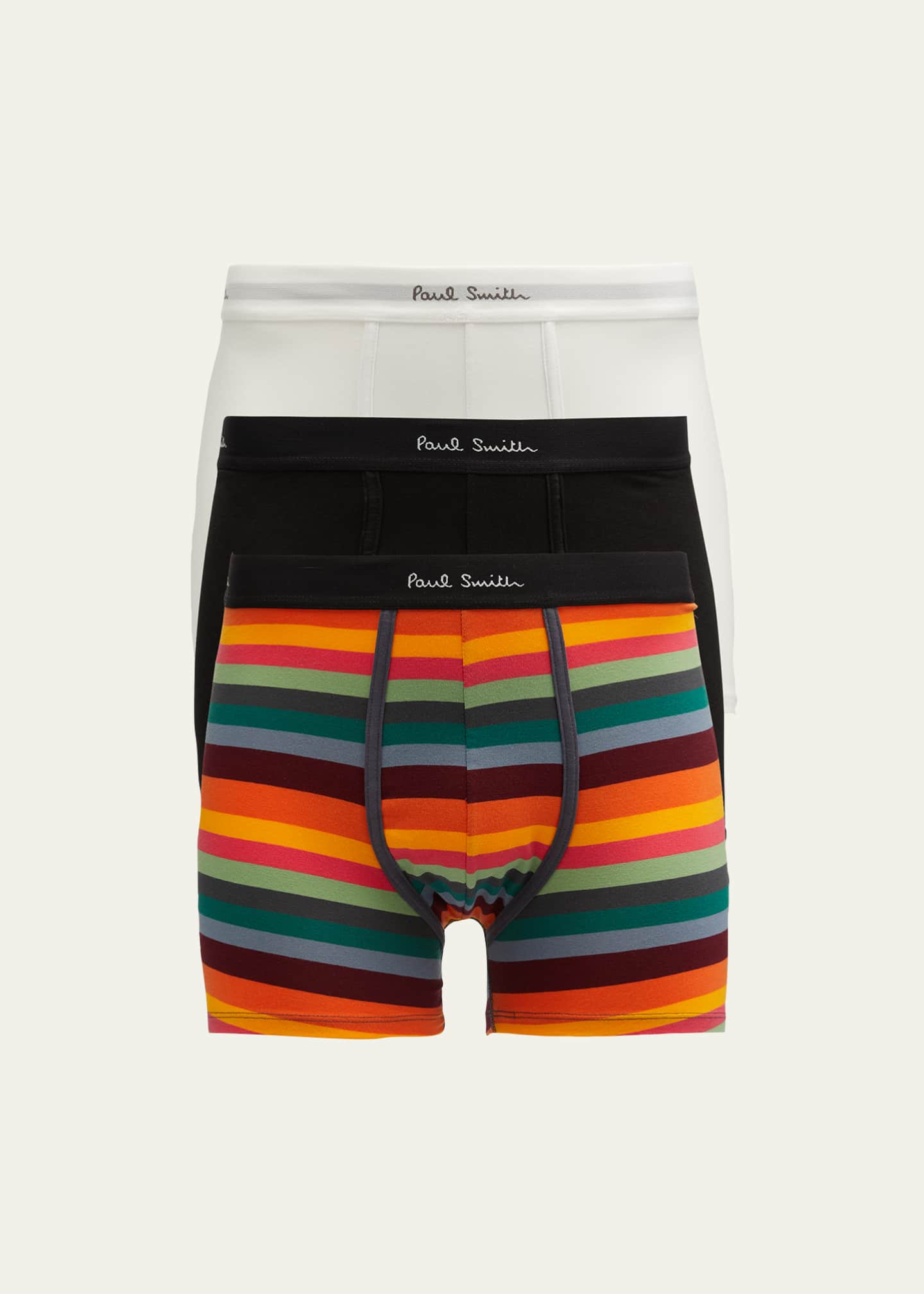 Paul Smith Men's 3-Pack Contrast-Trim Long-Leg Trunks - Bergdorf Goodman