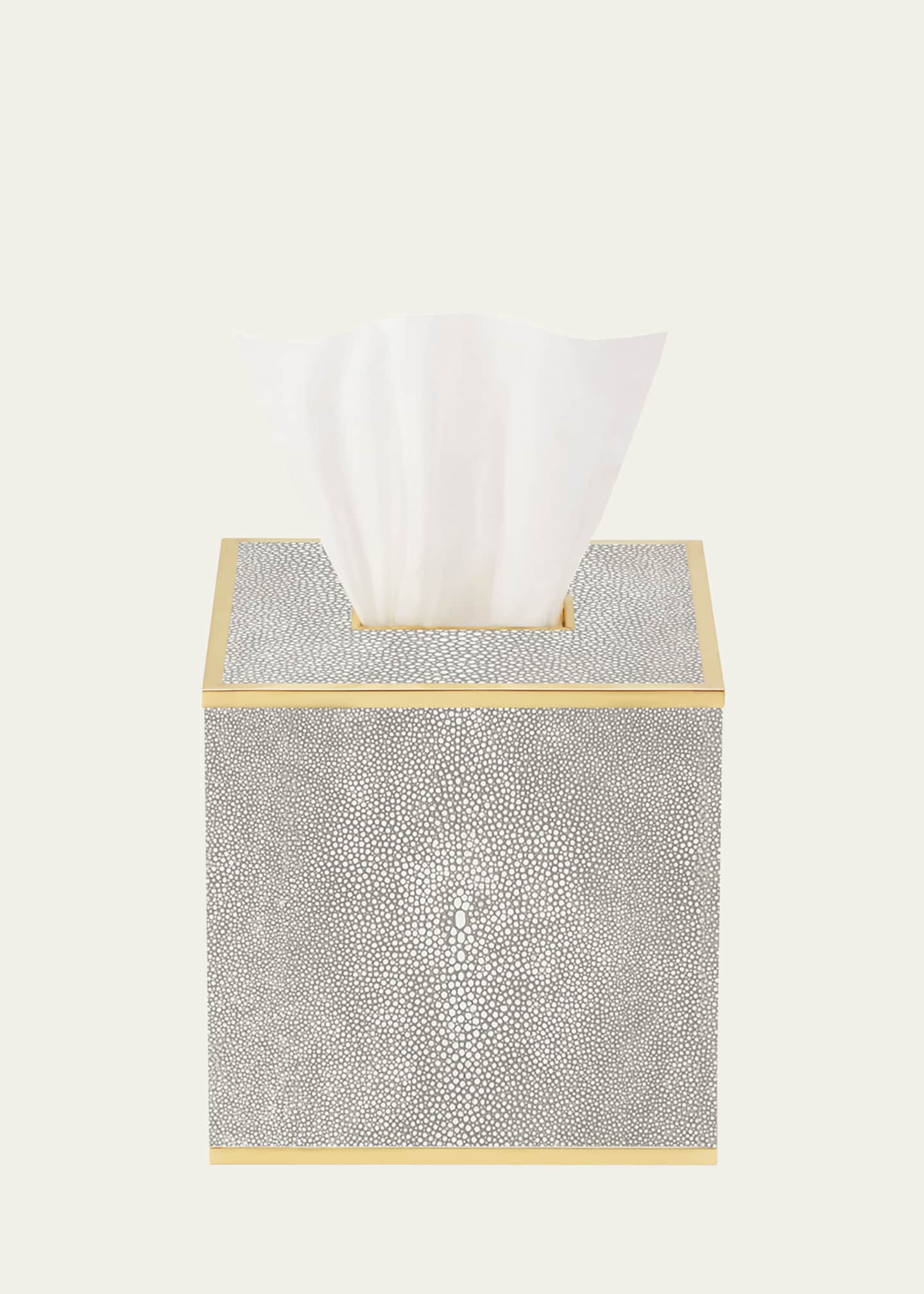 AERIN Classic Faux Shagreen Tissue Box Holder - Bergdorf Goodman