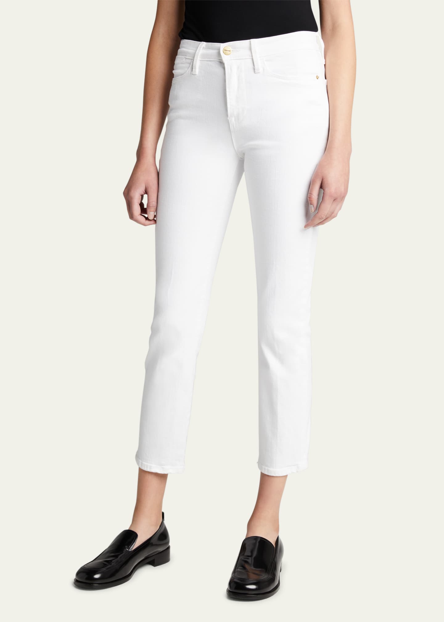 FRAME Le High Straight Cropped Jeans - Bergdorf Goodman
