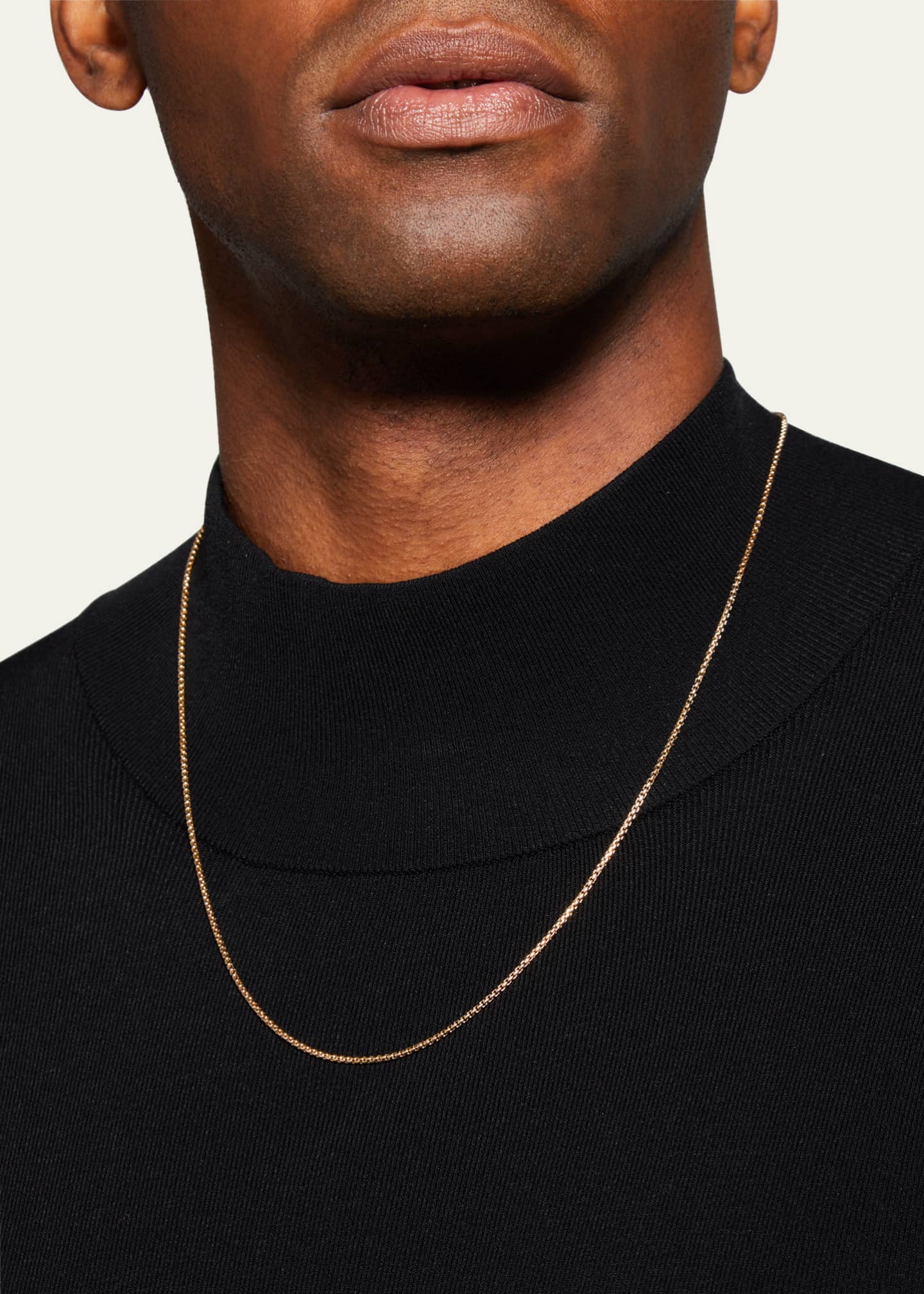 David Yurman Men's Box Chain Necklace in 18K Gold, 1.7mm, 24"L ...
