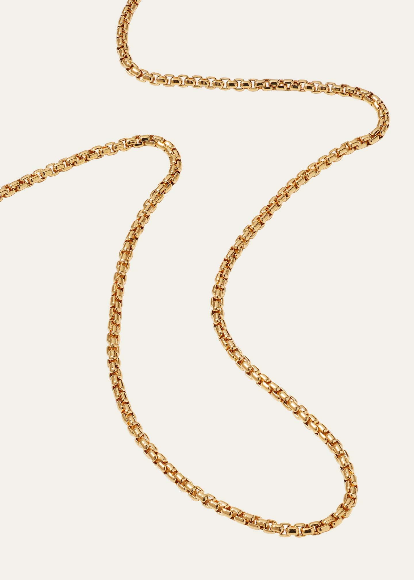 David Yurman Men's Box Chain Necklace in 18K Gold, 1.7mm, 24"L ...