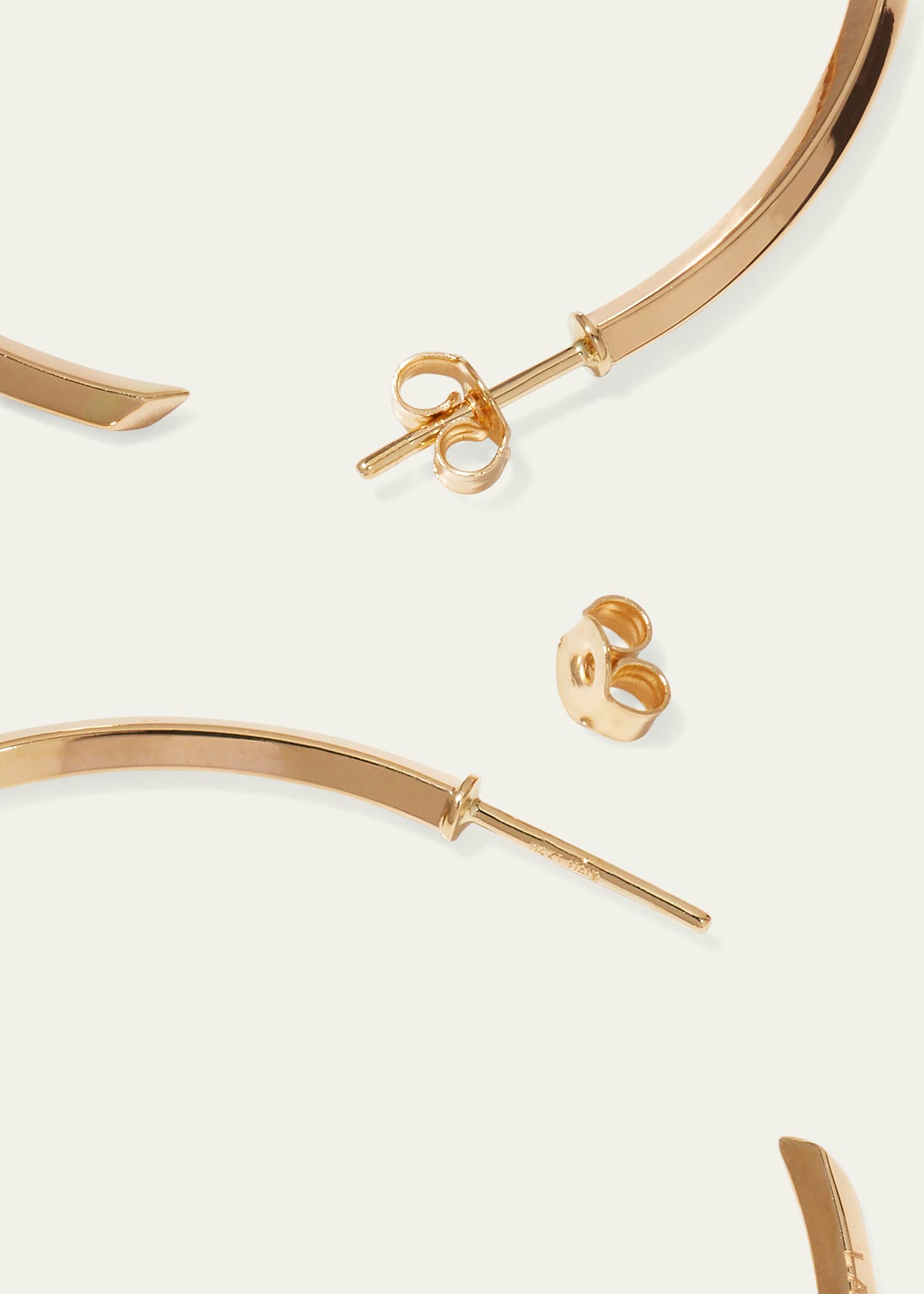 Lana 45mm 14K Gold Thin Pointed Royale Hoops - Bergdorf Goodman