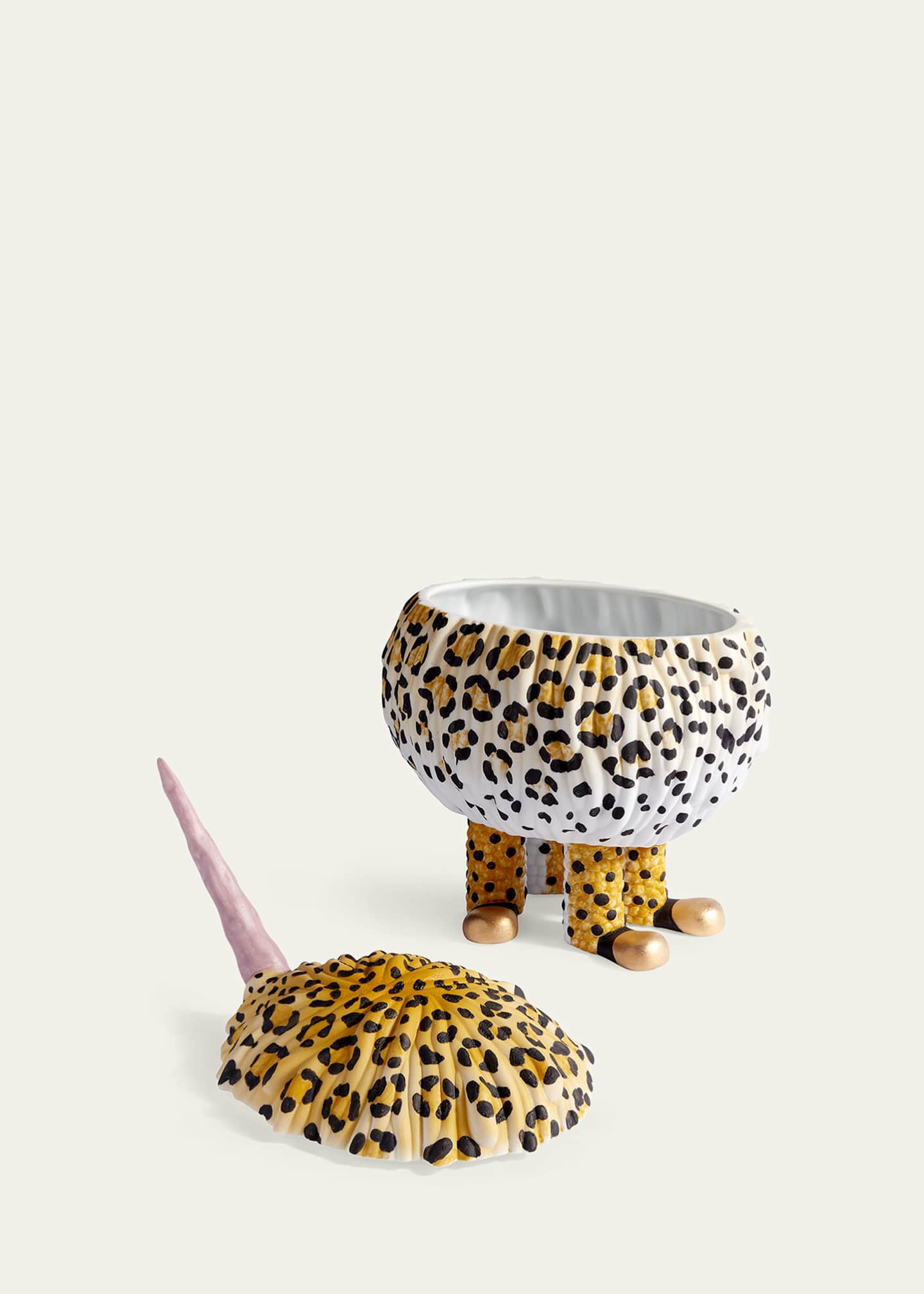 L'Objet Haas Yellow Leopard Vessel Limited Edition of 15 - Bergdorf Goodman