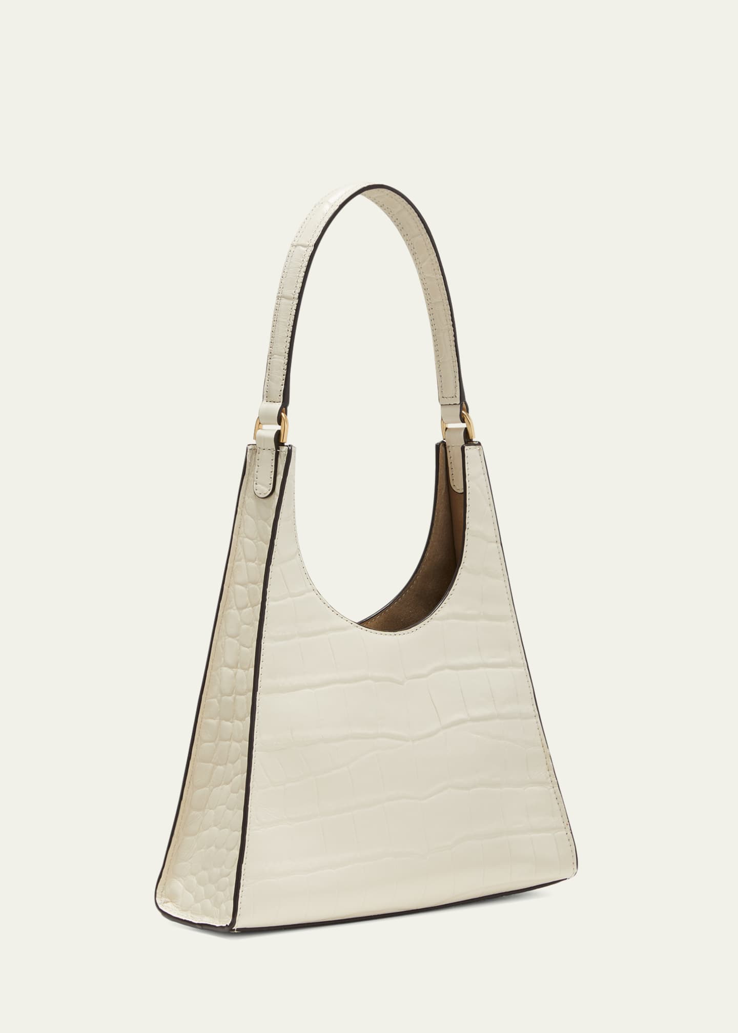 Staud Rey Croc-Embossed Hobo Bag - Bergdorf Goodman