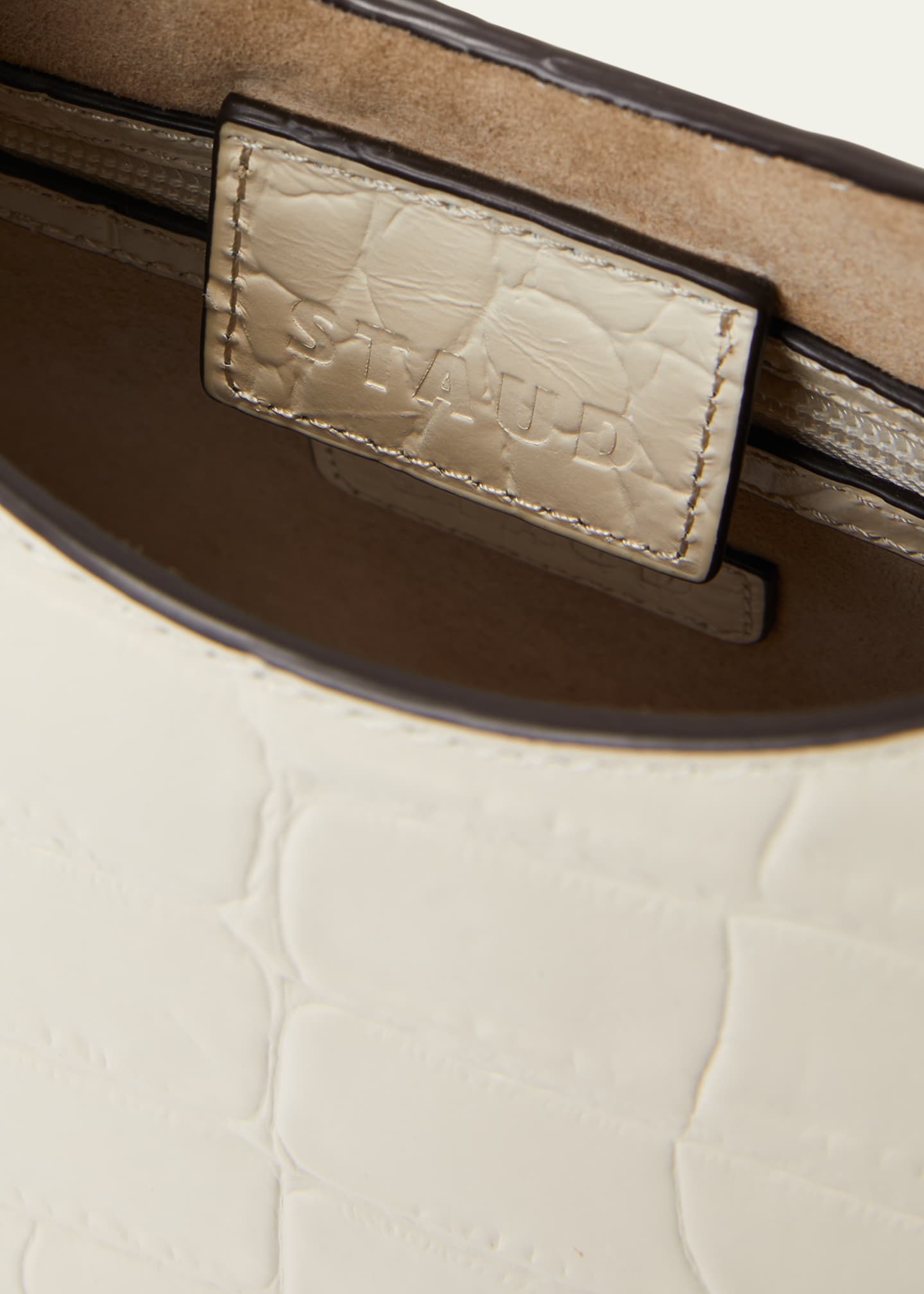 Staud Rey Croc-Embossed Hobo Bag - Bergdorf Goodman