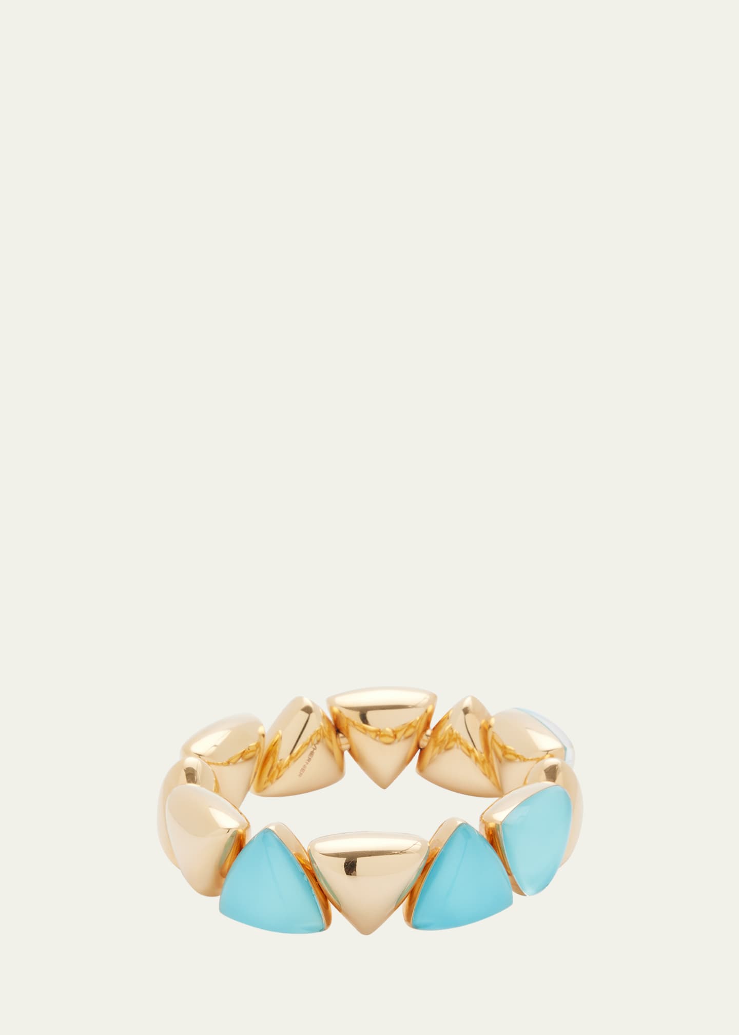 Vhernier Pink Gold Freccia Rock Crystal Turquoise Bracelet - Bergdorf ...