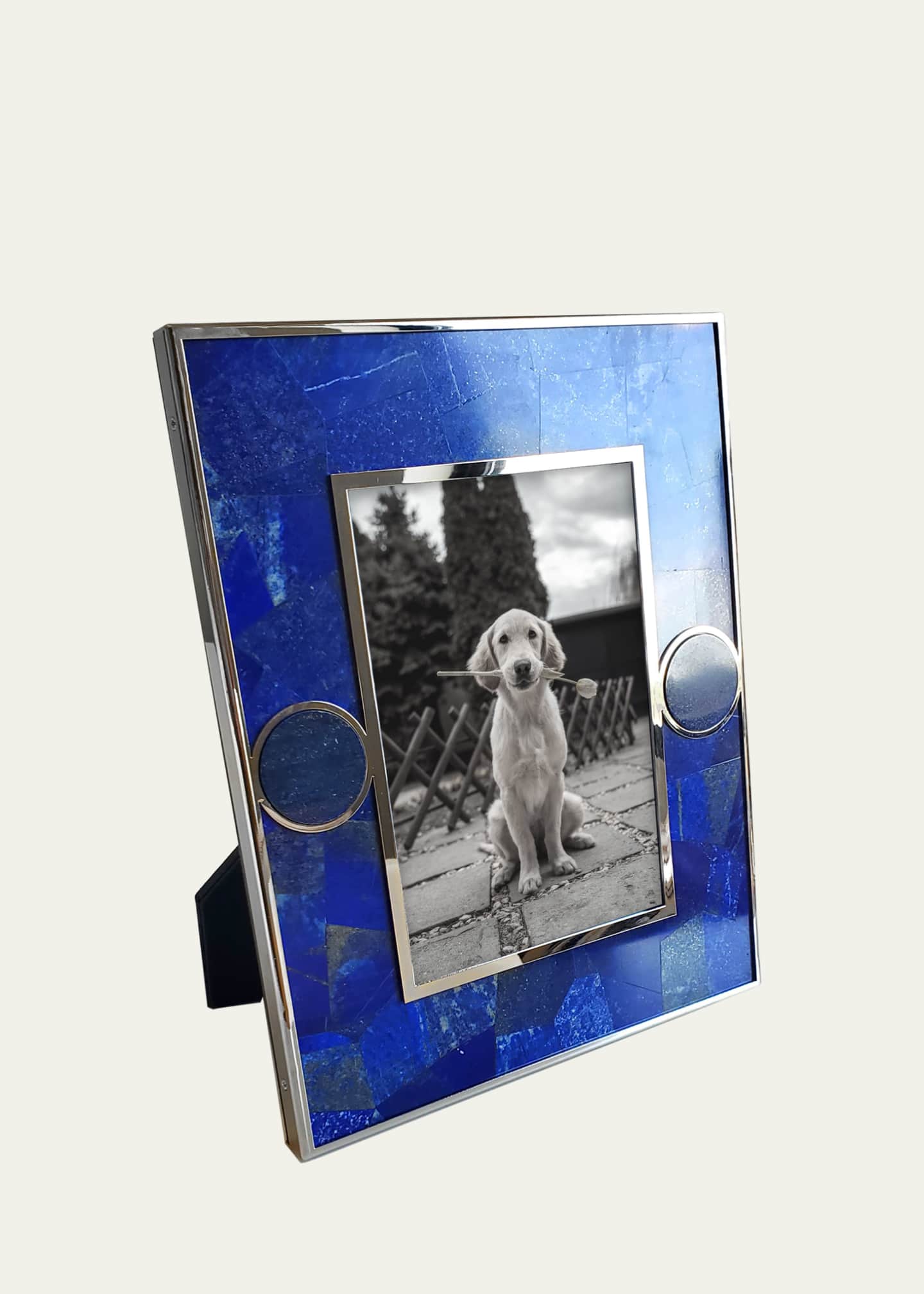 Monica Rich Kosann Lapis Frame with Circles, 8" x 10" - Bergdorf Goodman