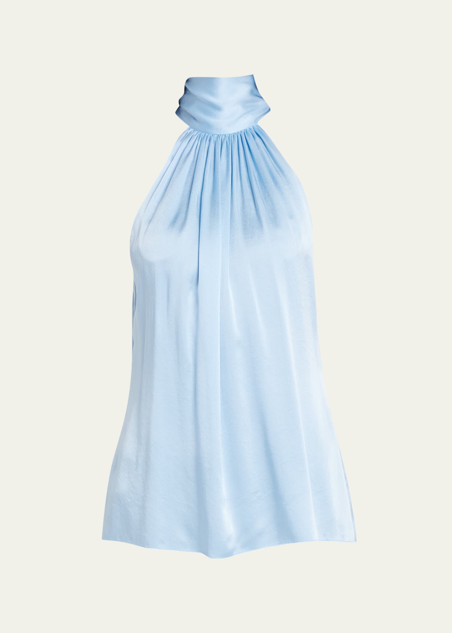 Ramy Brook Lori Tie-Neck Silk Halter Top - Bergdorf Goodman